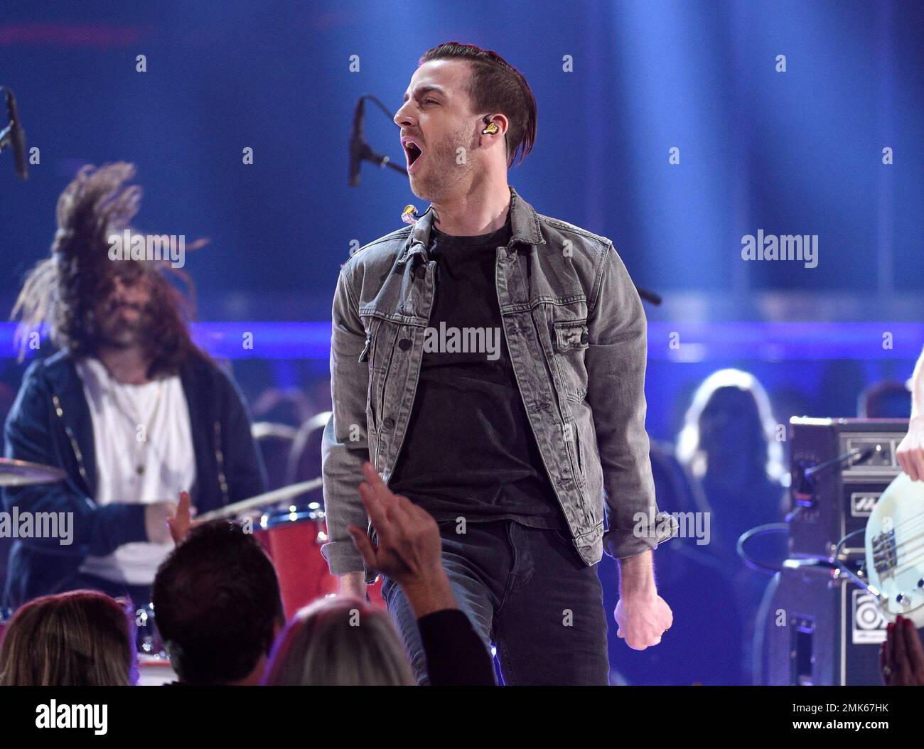 Brandon Lancaster, of Lanco, performs "Rival" at the 54th annual ...