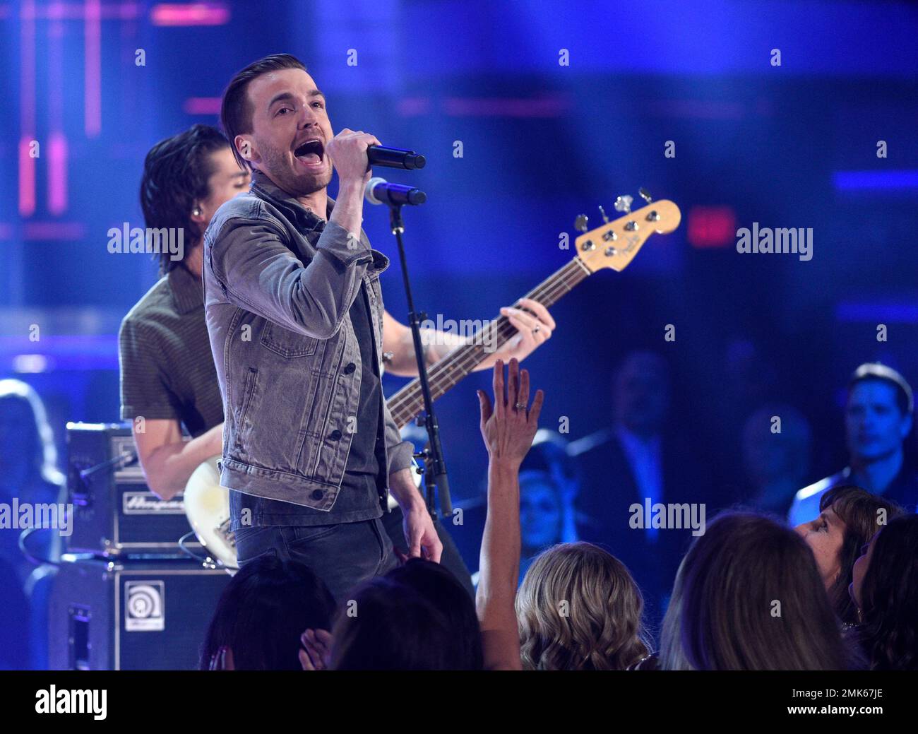 Brandon Lancaster, of Lanco, performs "Rival" at the 54th annual ...