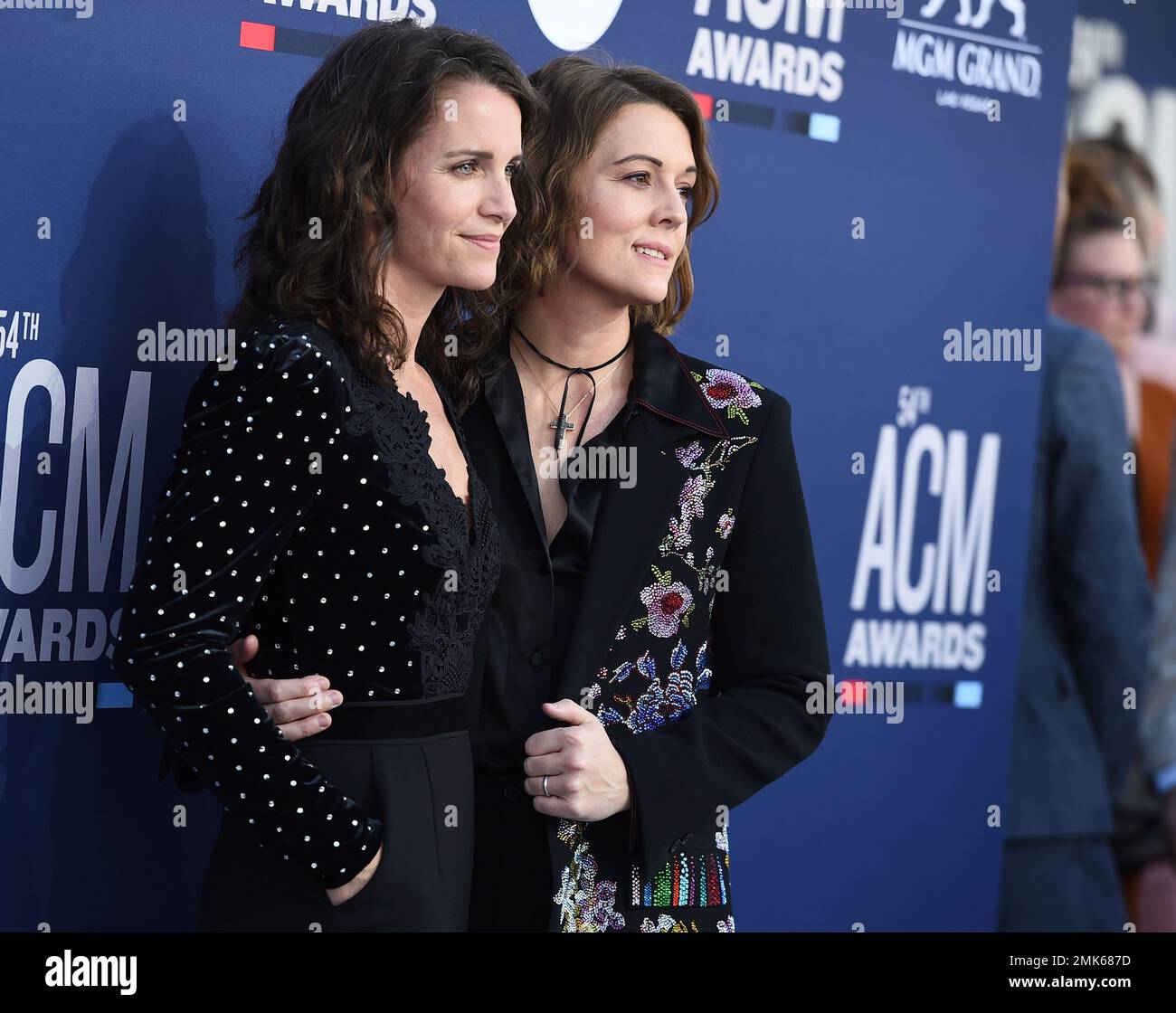 Brandi Carlile, right, and Catherine Shepherd arrive at the 54th annual ...
