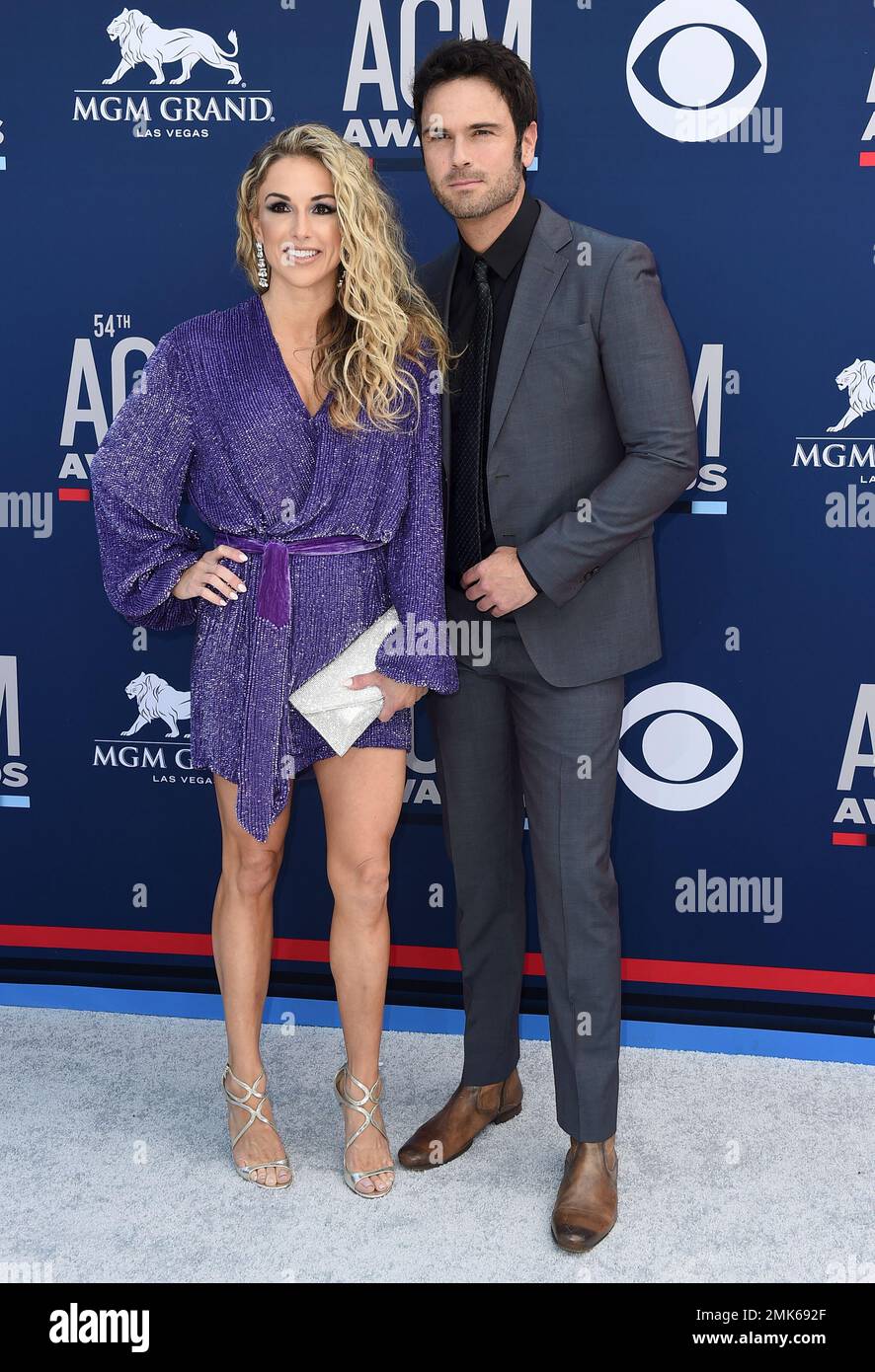 Chuck Wicks, right, and Kasi Williams arrive at the 54th annual Academy ...