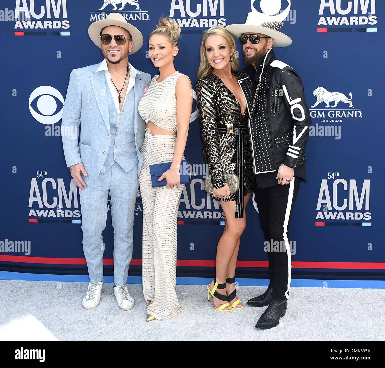 Chris Lucas, left, and Preston Brust, right, of LOCASH, and from left ...