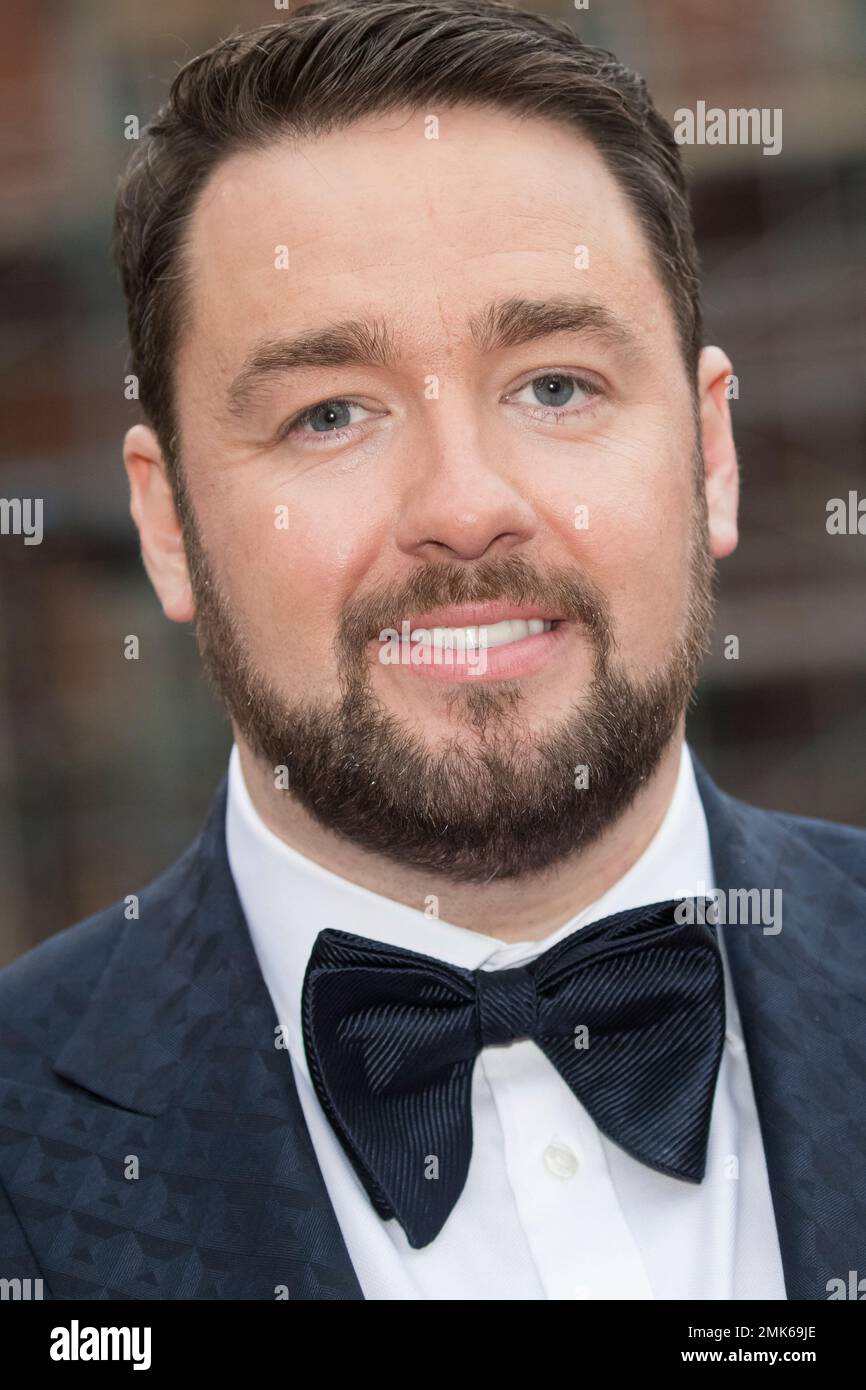 Jason Manford poses for photographers upon arrival at the Olivier ...