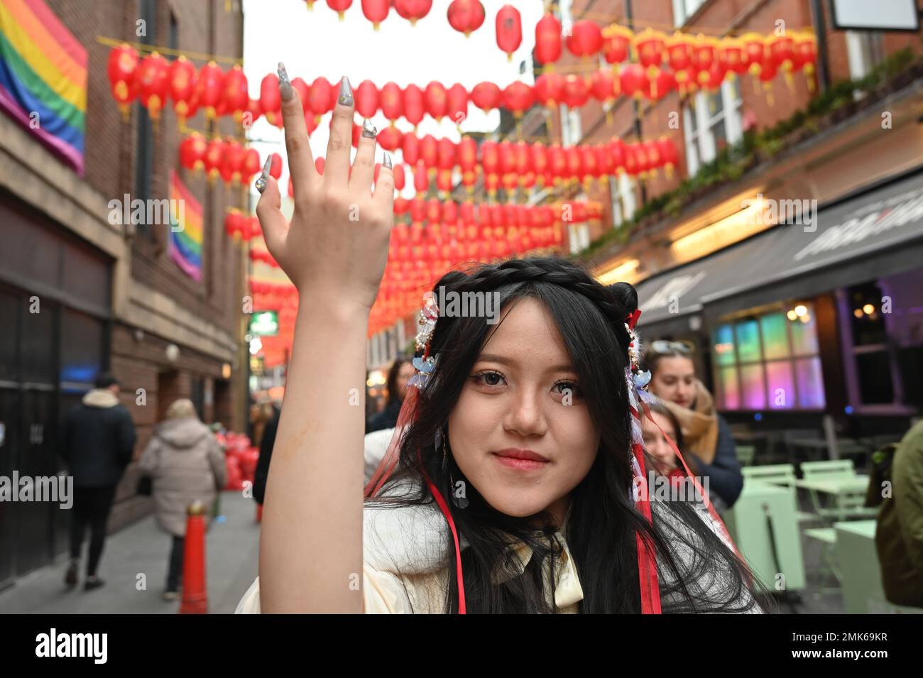 London, UK. 28th Jan, 2023. January 28 2023. London, UK. Two beautiful ...