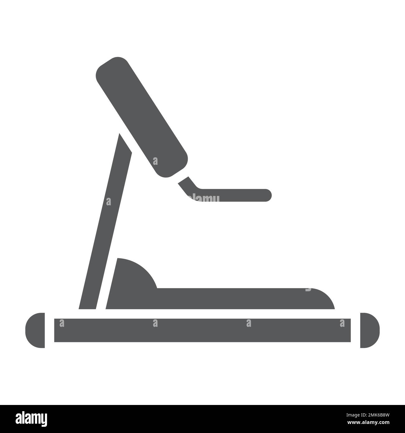 Silhouette treadmill machine sport fitness Stock Vector Images - Alamy