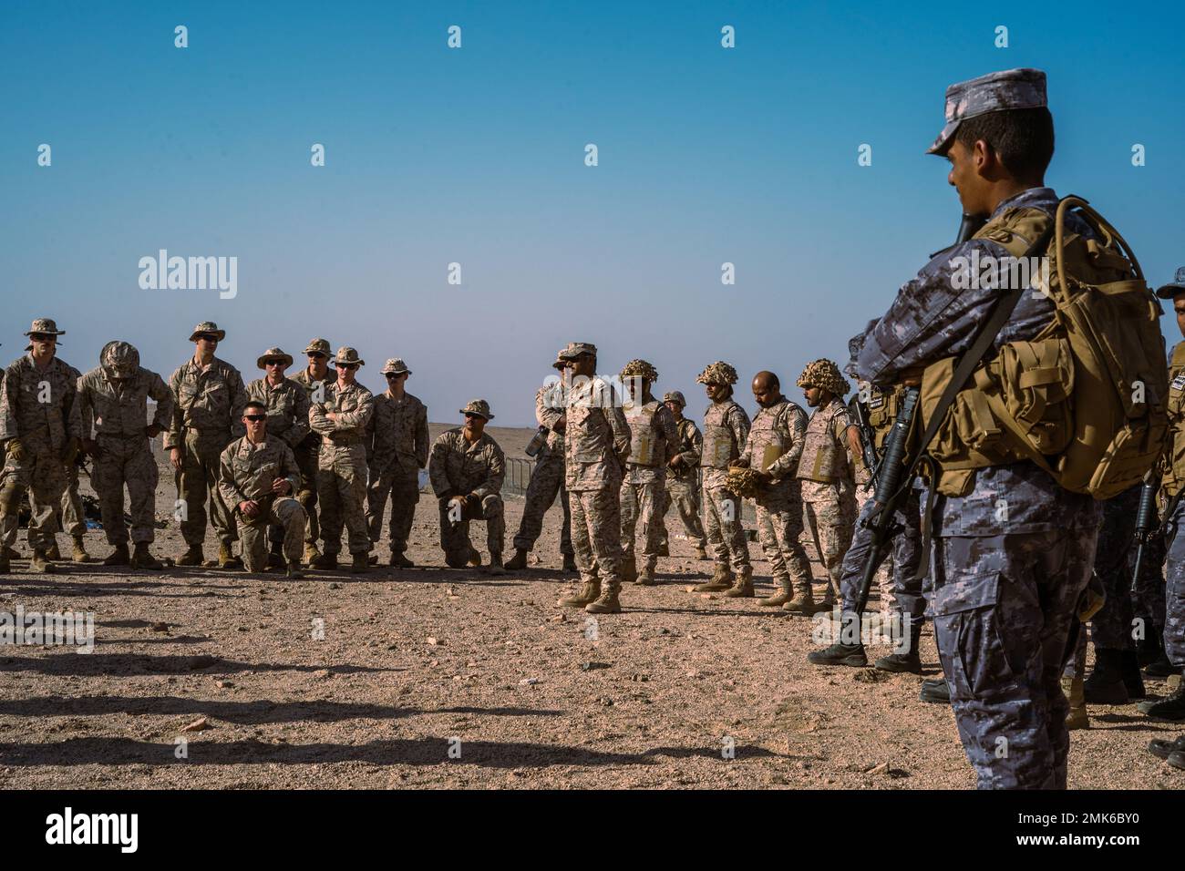 CAMP TITIN, Jordan - Marines from the United States, Jordan and Saudi ...