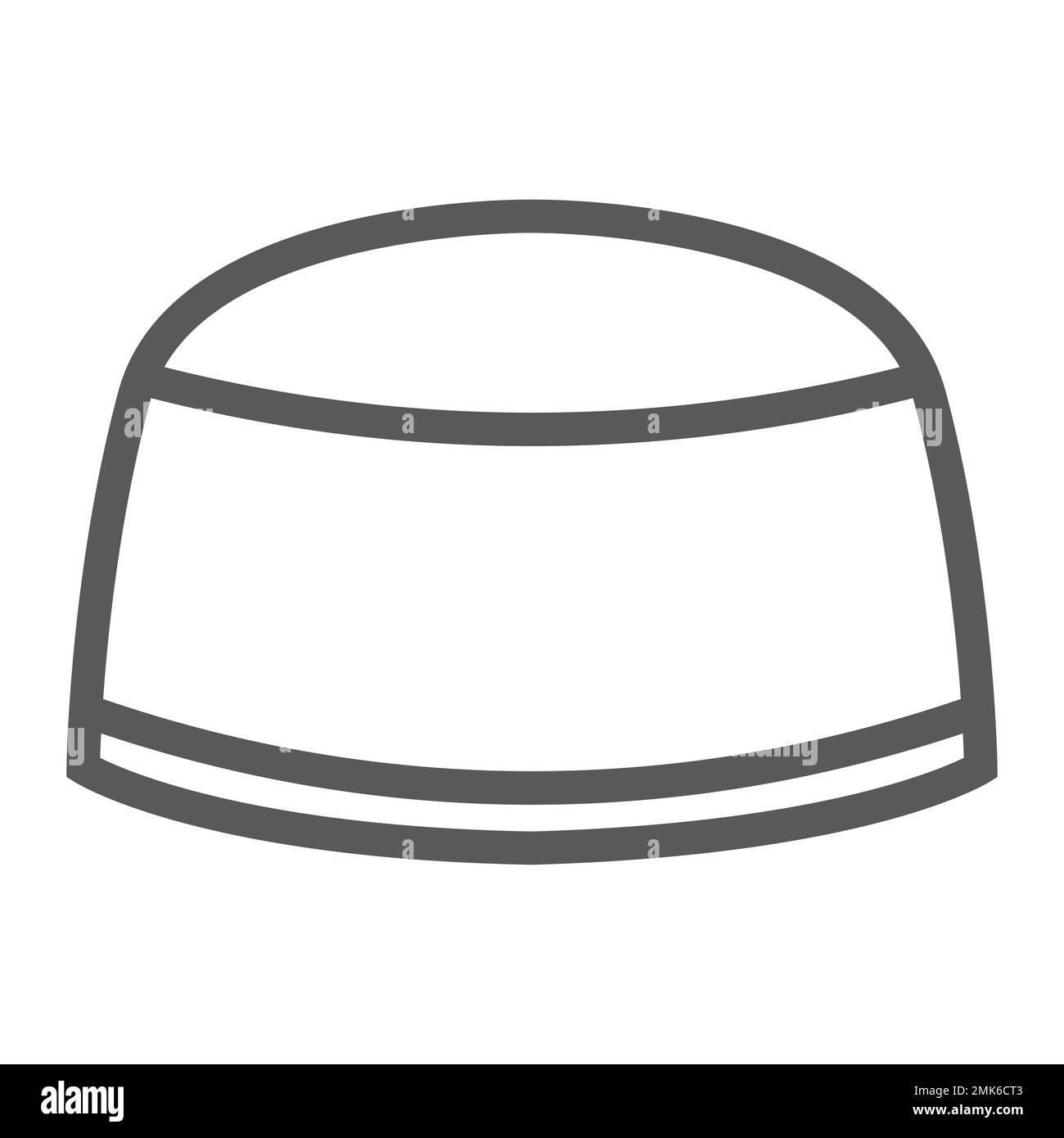 Muslim cap line icon, arabic and islam, turkish hat sign, vector ...