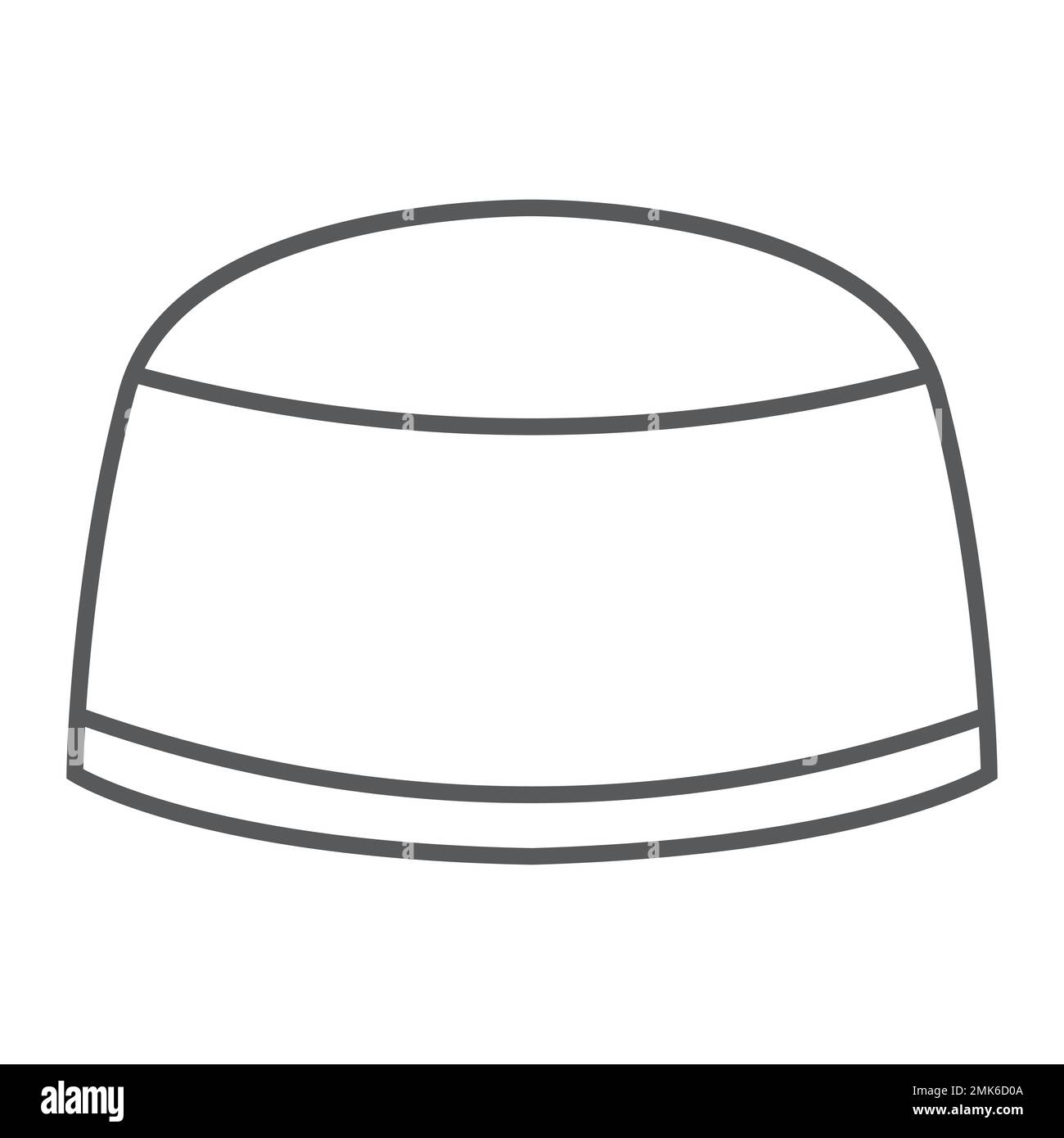 Muslim cap thin line icon, arabic and islam, turkish hat sign, vector ...