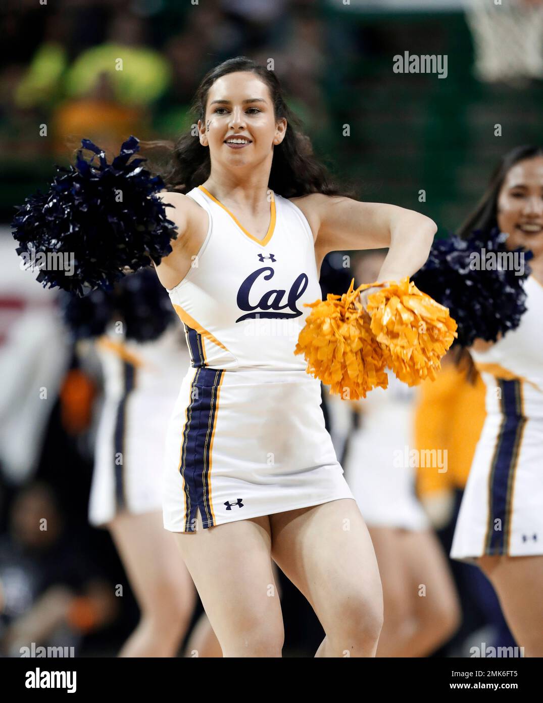The California cheerleaders perform during a second-round game against ...
