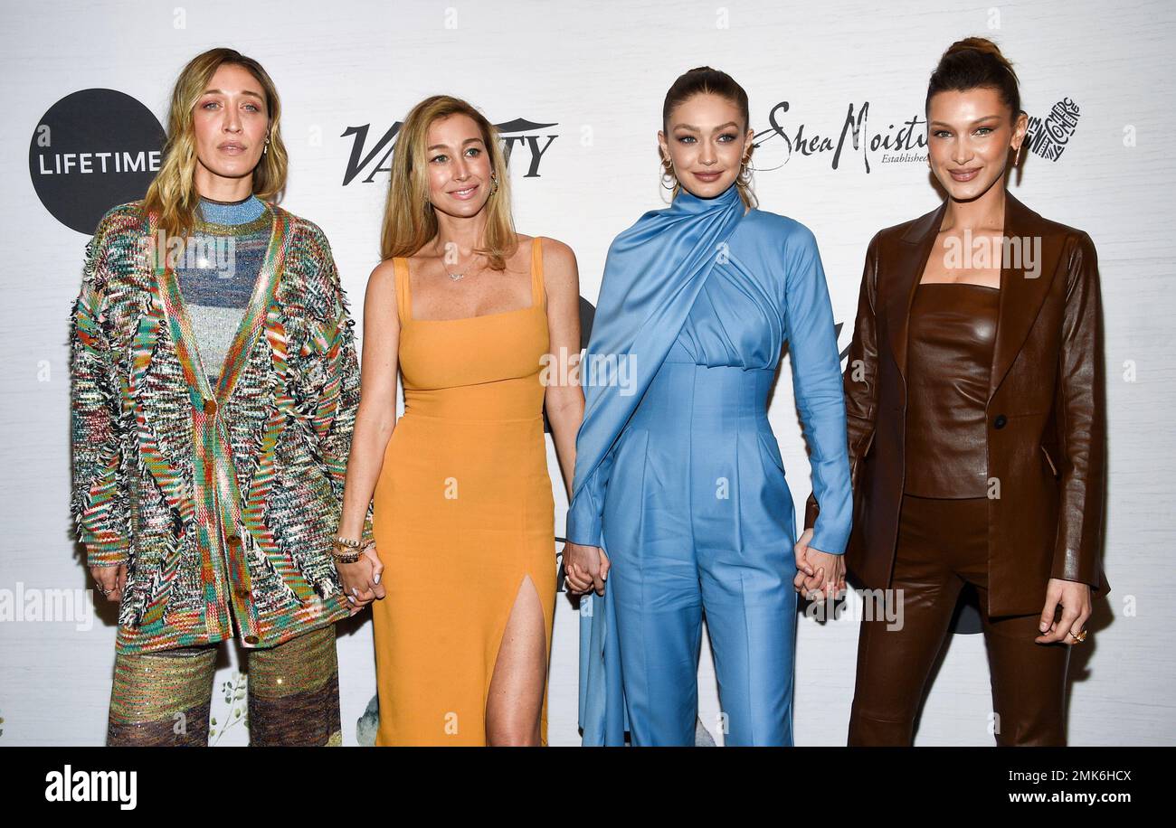Alana Hadid, left, Marielle Hadid, Gigi Hadid and Bella Hadid attend ...