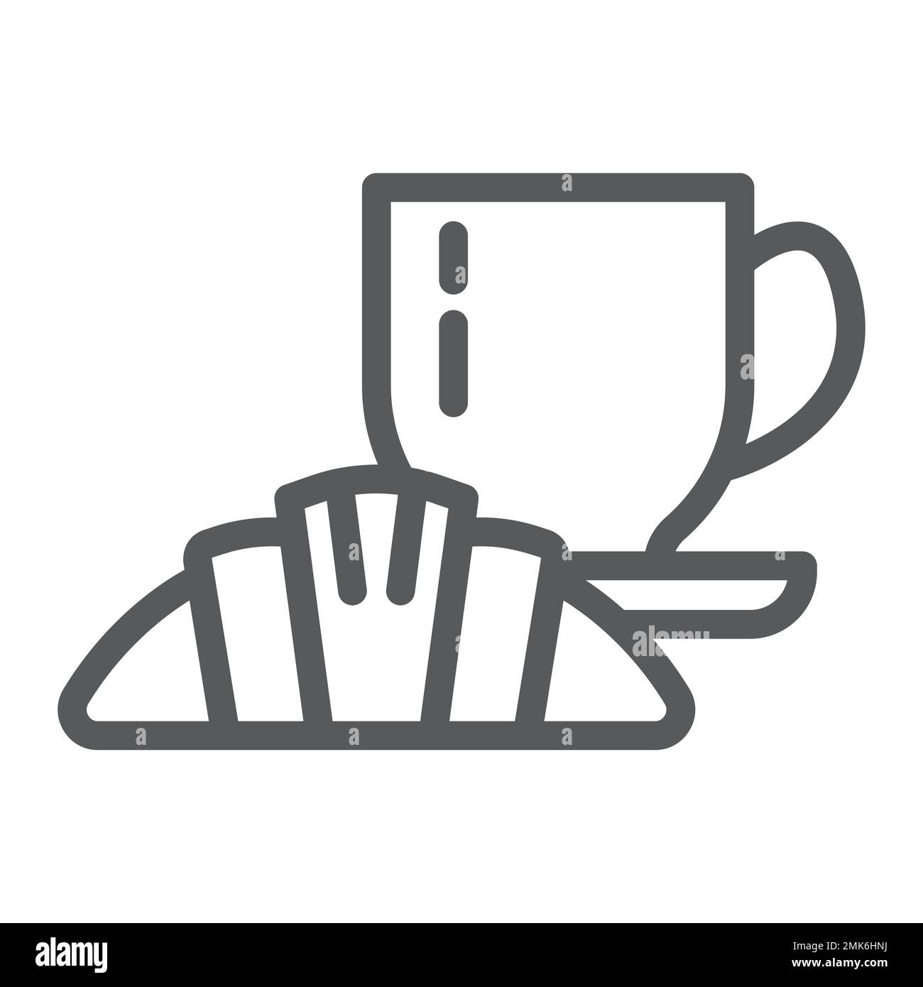 Restaurant line icon, eat and food, cafe sign, vector graphics, a ...