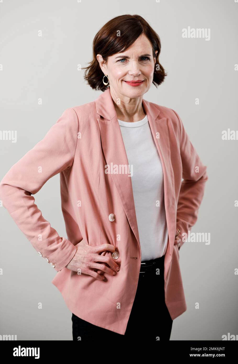 In this March 26, 2019 photo, Elizabeth McGovern poses for a portrait ...