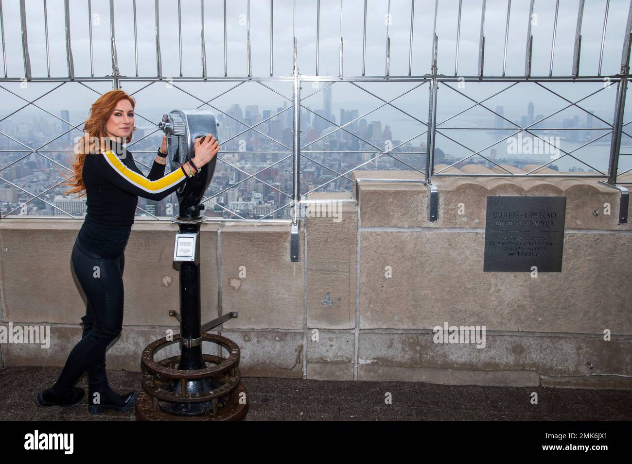 WWE Superstar Becky Lynch visits the Empire State Building to promote ...