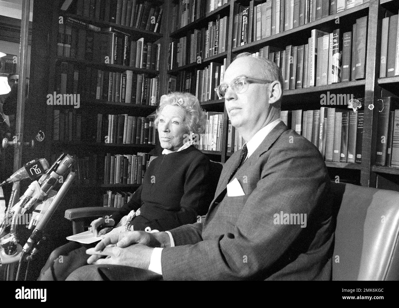 Mary Hemingway, widow of author Ernest Hemingway, is pictured with ...