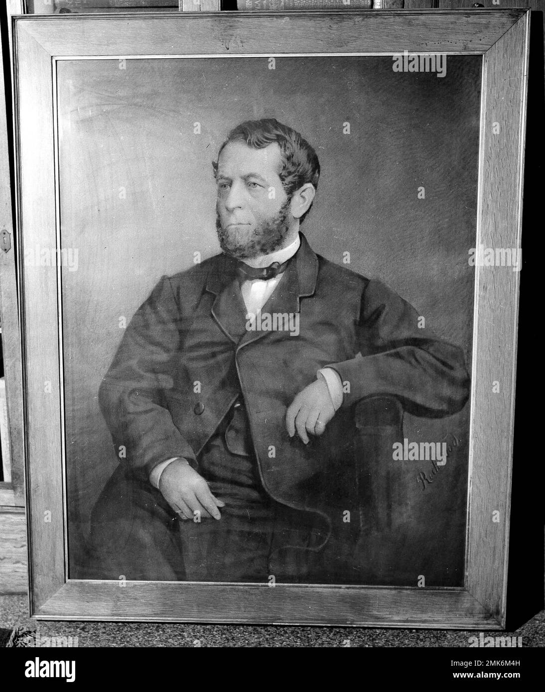 Painting of the first Charles Scribner, founder of the famous book ...