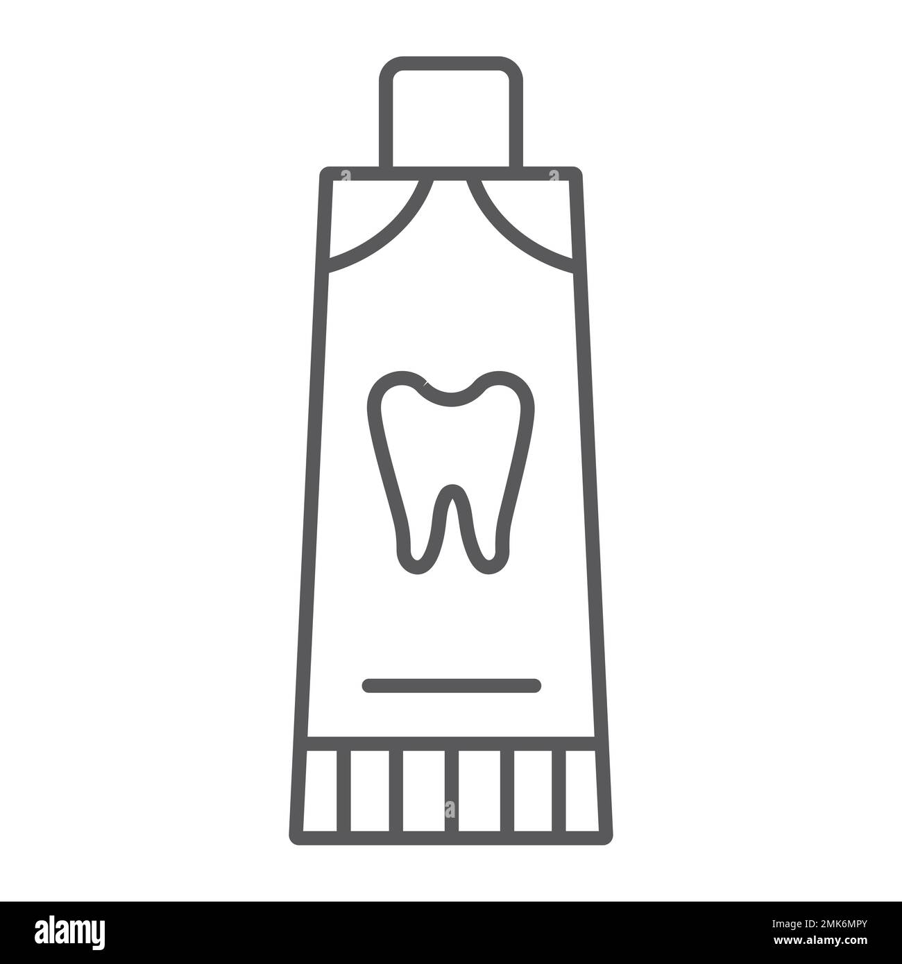 Toothpaste thin line icon, dental and tube, tooth care sign, vector ...