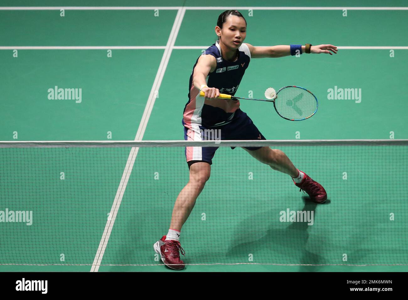 Taiwan's Tai Tzu-ying returns a shot to Thailand's Ratchanok Intanon at ...