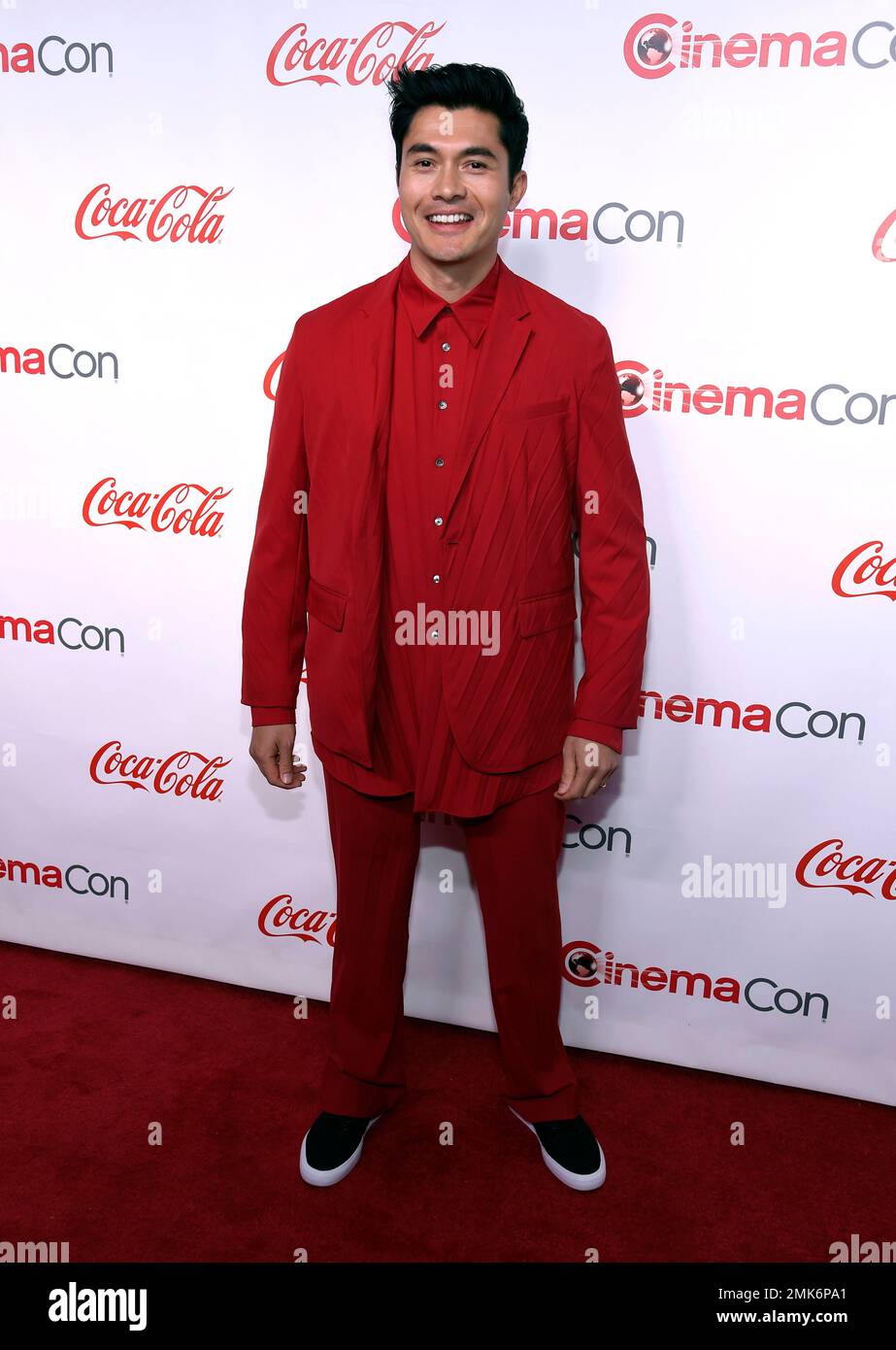 Henry Golding, recipient of the CinemaCon male star of tomorrow award ...