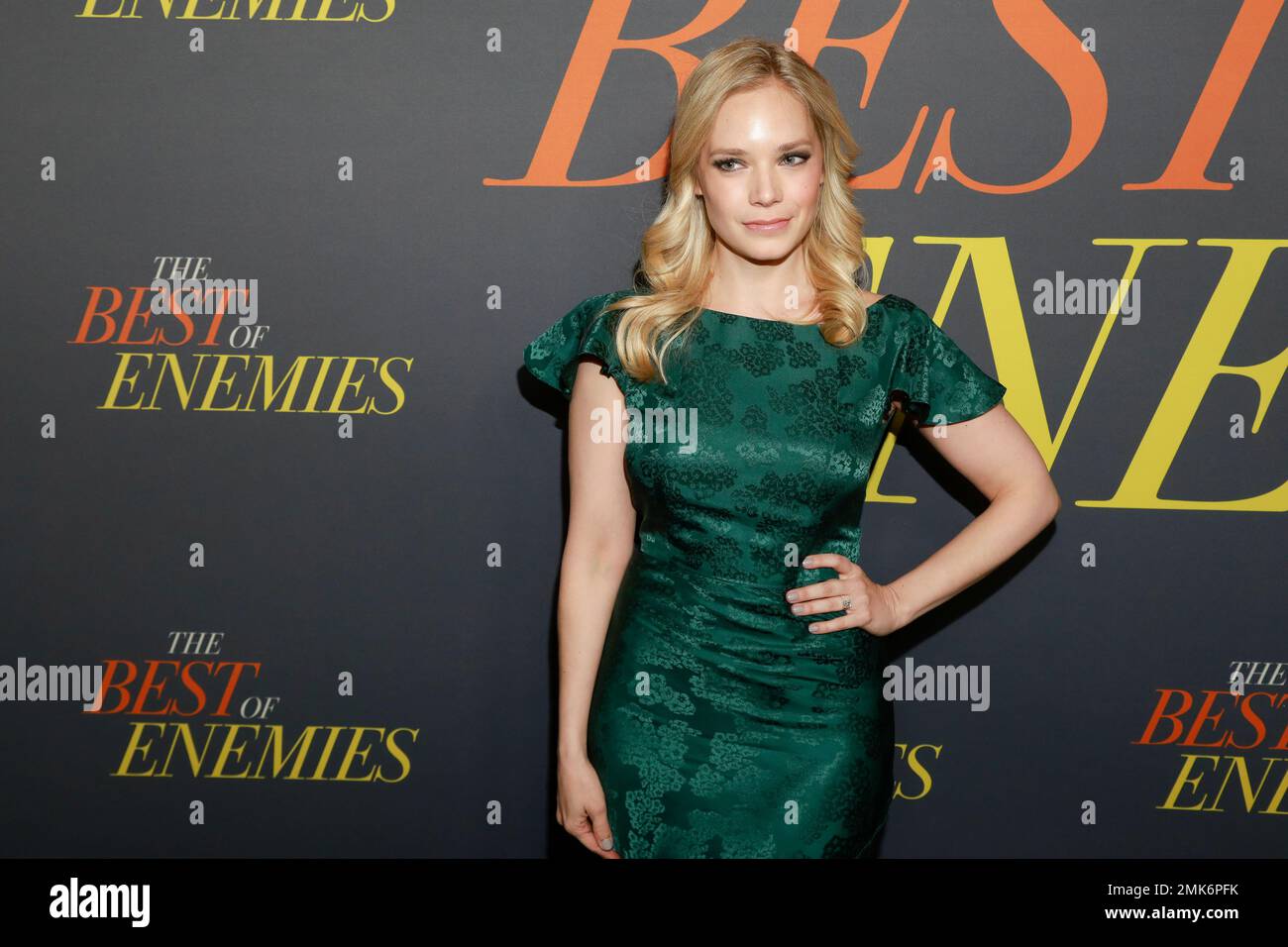 Caitlin Mehner attends the premiere of "The Best of Enemies" at AMC ...