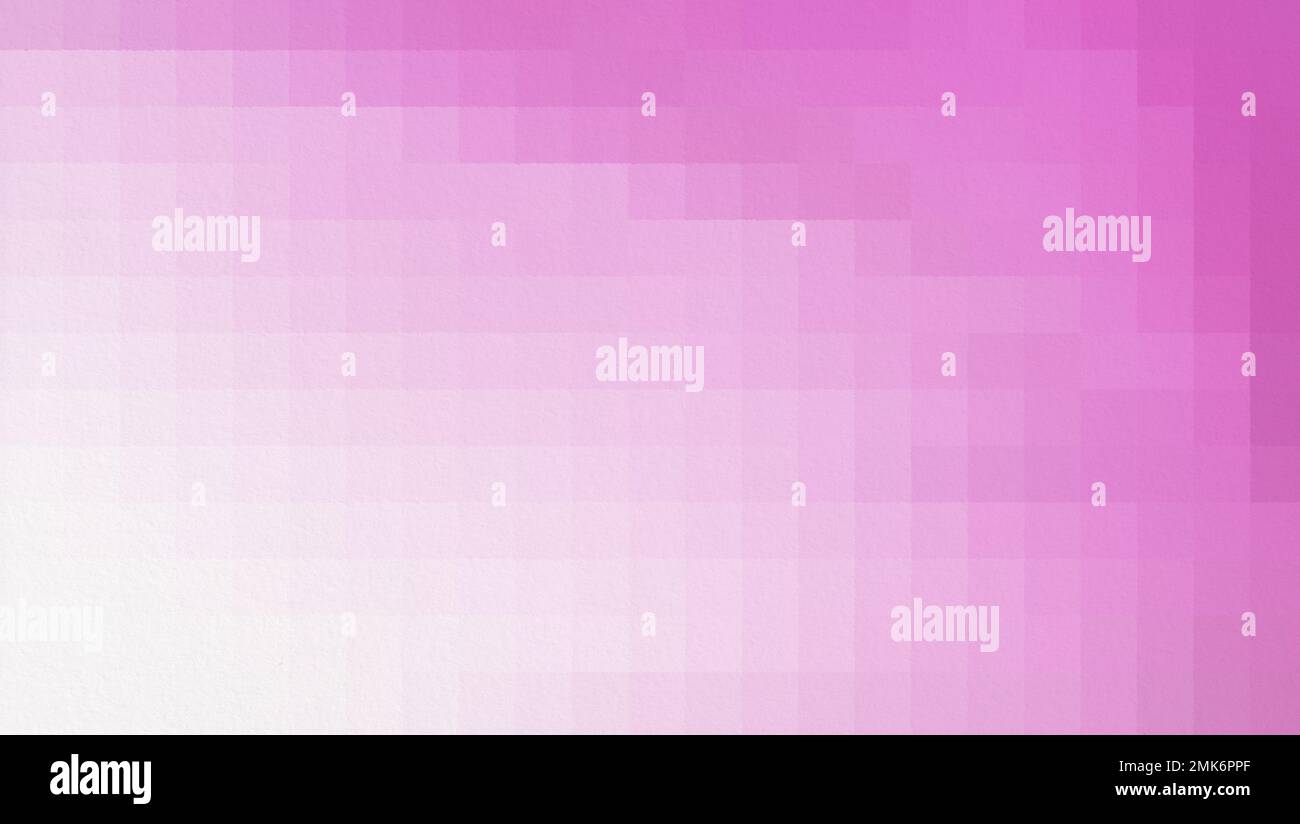 Pixelated pink squares on textured paper background. Geometric pattern ...