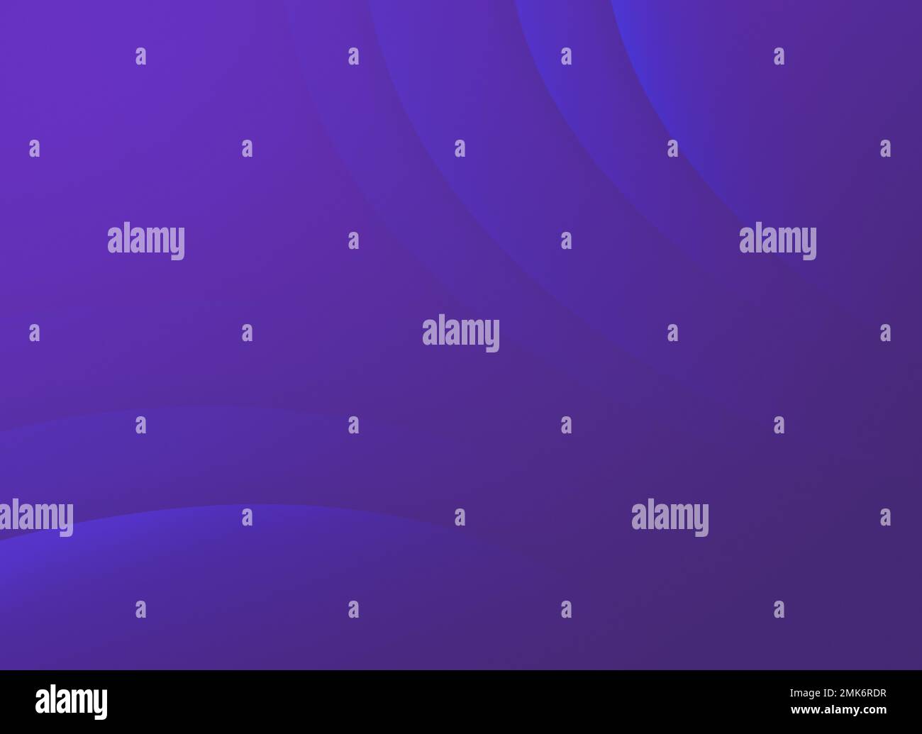 Abstract background of curved blue lines or layers on purple. High ...