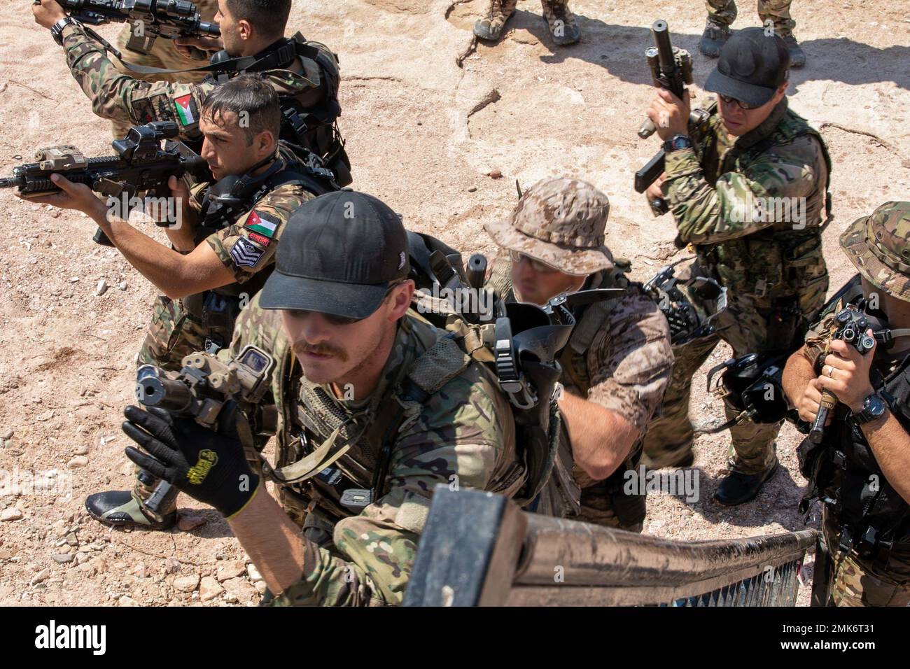 AQABA, Jordan - Jordanian service members assigned to the Maritime ...