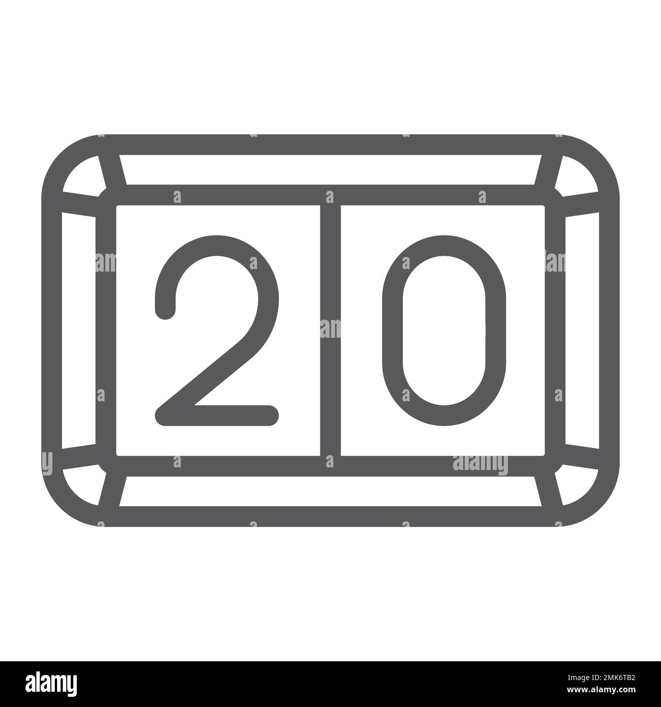 Score line icon, game and goal, scoreboard sign, vector graphics, a ...