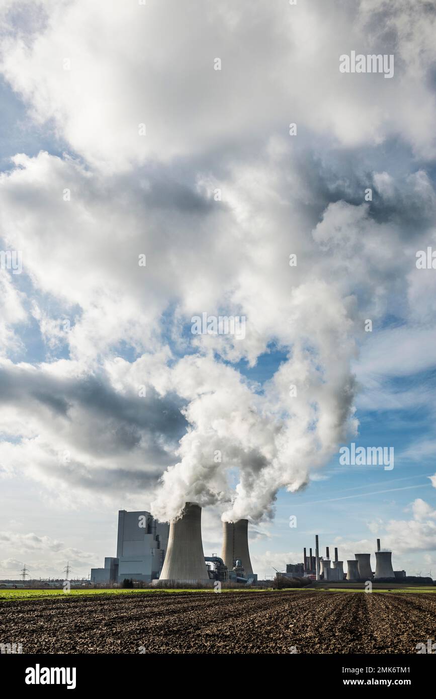 Power plants, Neurath lignite-fired power plant and Frimmersdorf ...