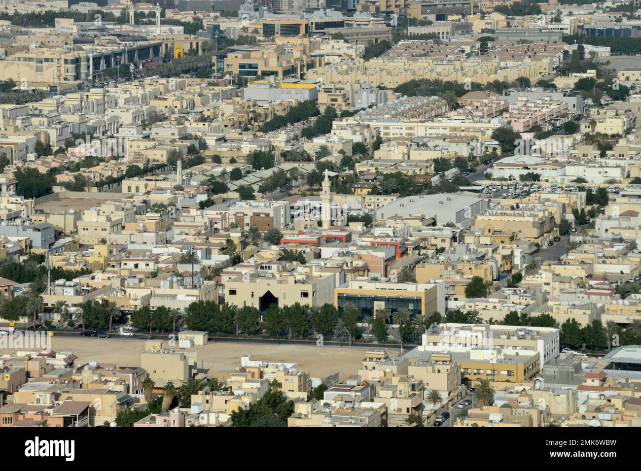 View over the Old City from Al Faisaliah Tower, Riyadh, Saudi Arabia ...