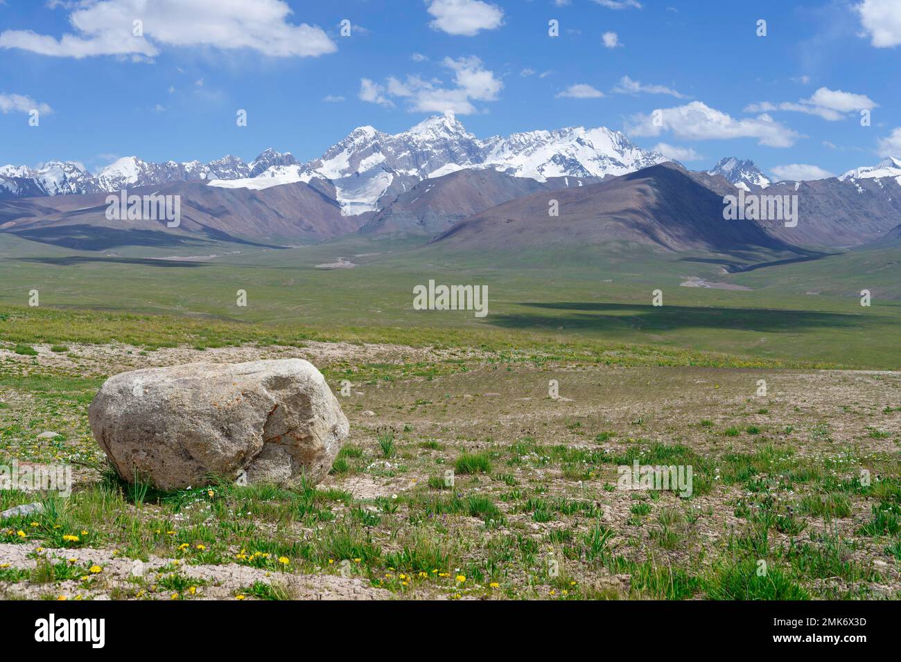 Mountainscape, Tian Shan mountains at the Chinese border, Naryn ...