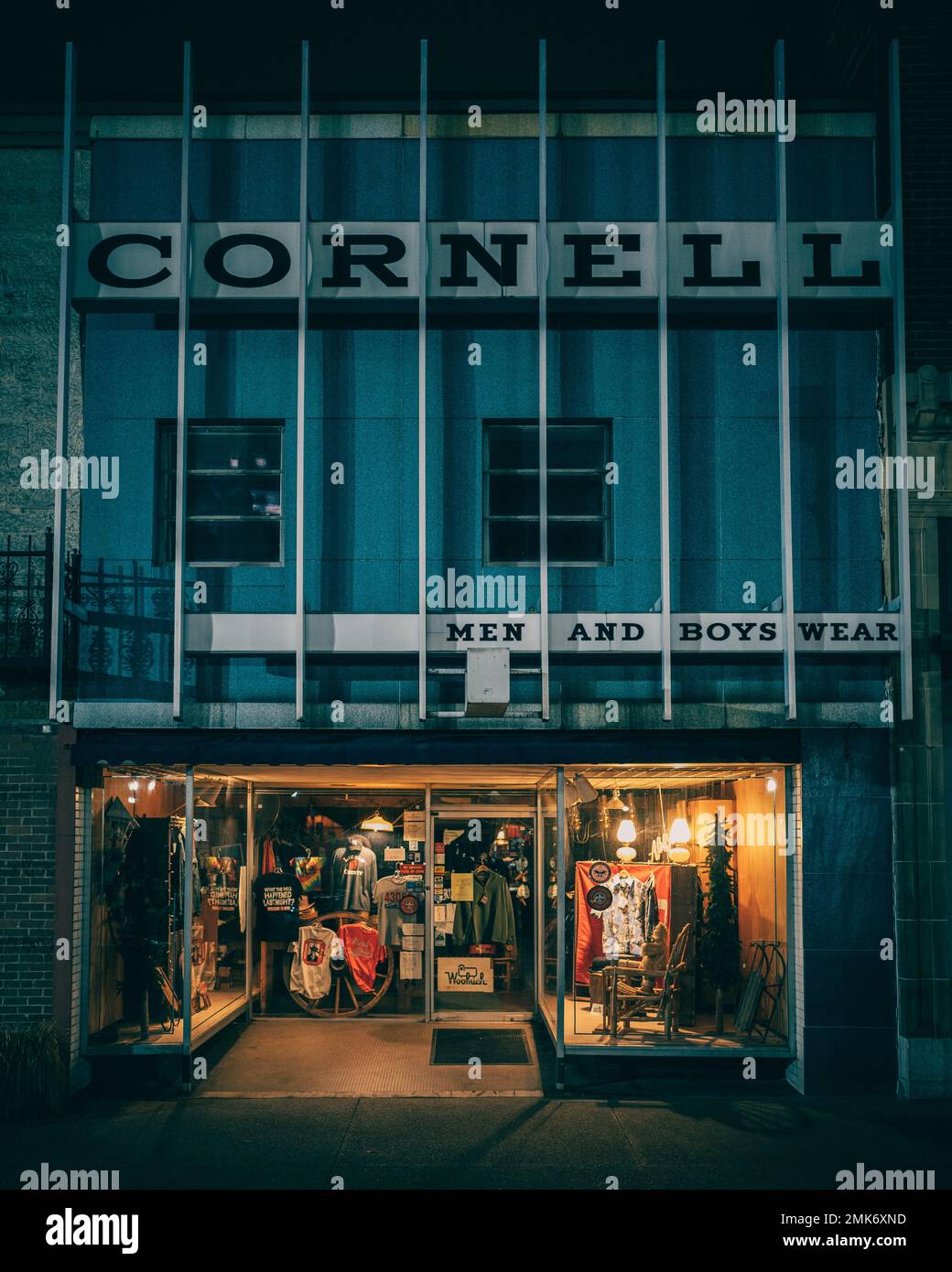 Cornell Clothing Co vintage sign, Newark, Ohio Stock Photo - Alamy
