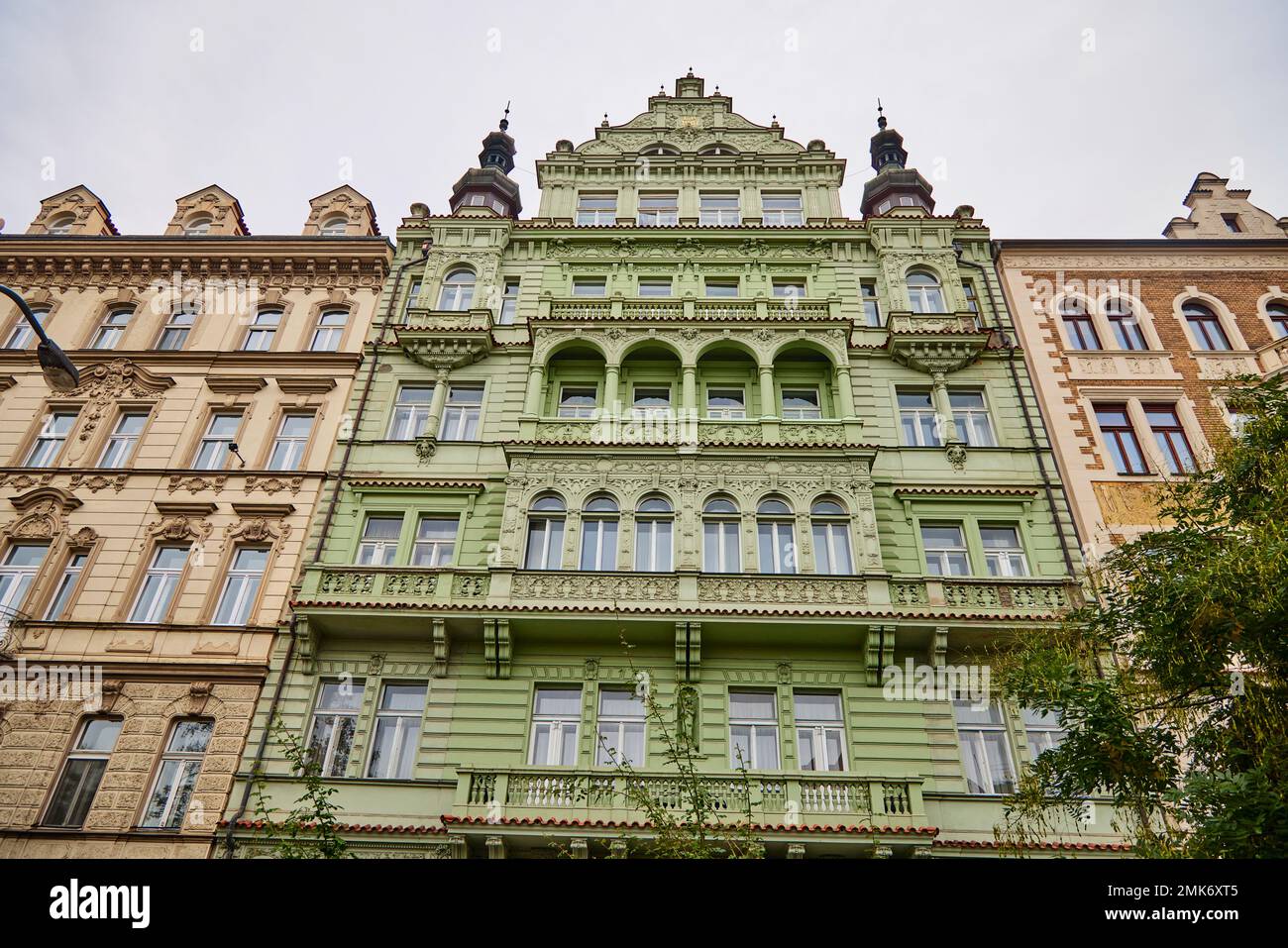 Green house in Prague, a bright representative of Czech architecture ...
