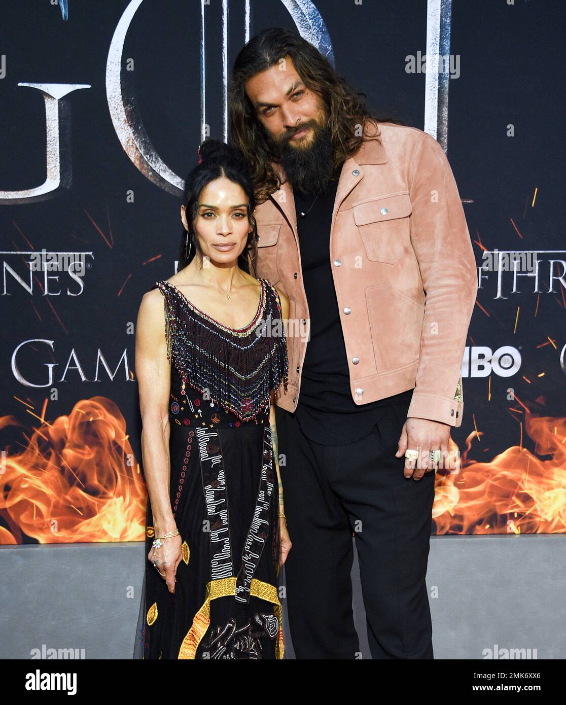 Actress Lisa Bonet, left, and husband actor Jason Momoa attend HBO's ...