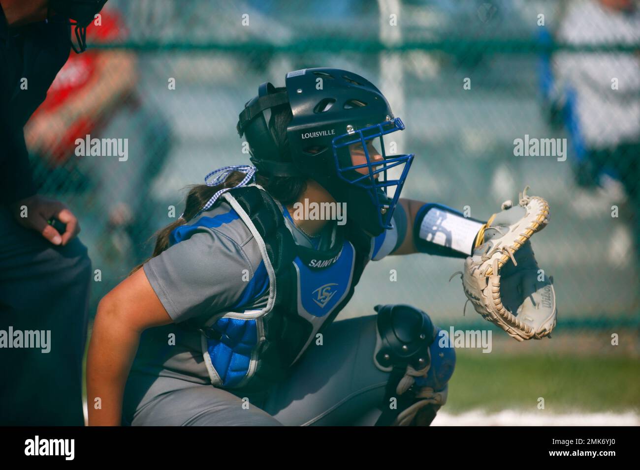 St Louis University's Alyssa Chavez during an NCAA softball game on ...