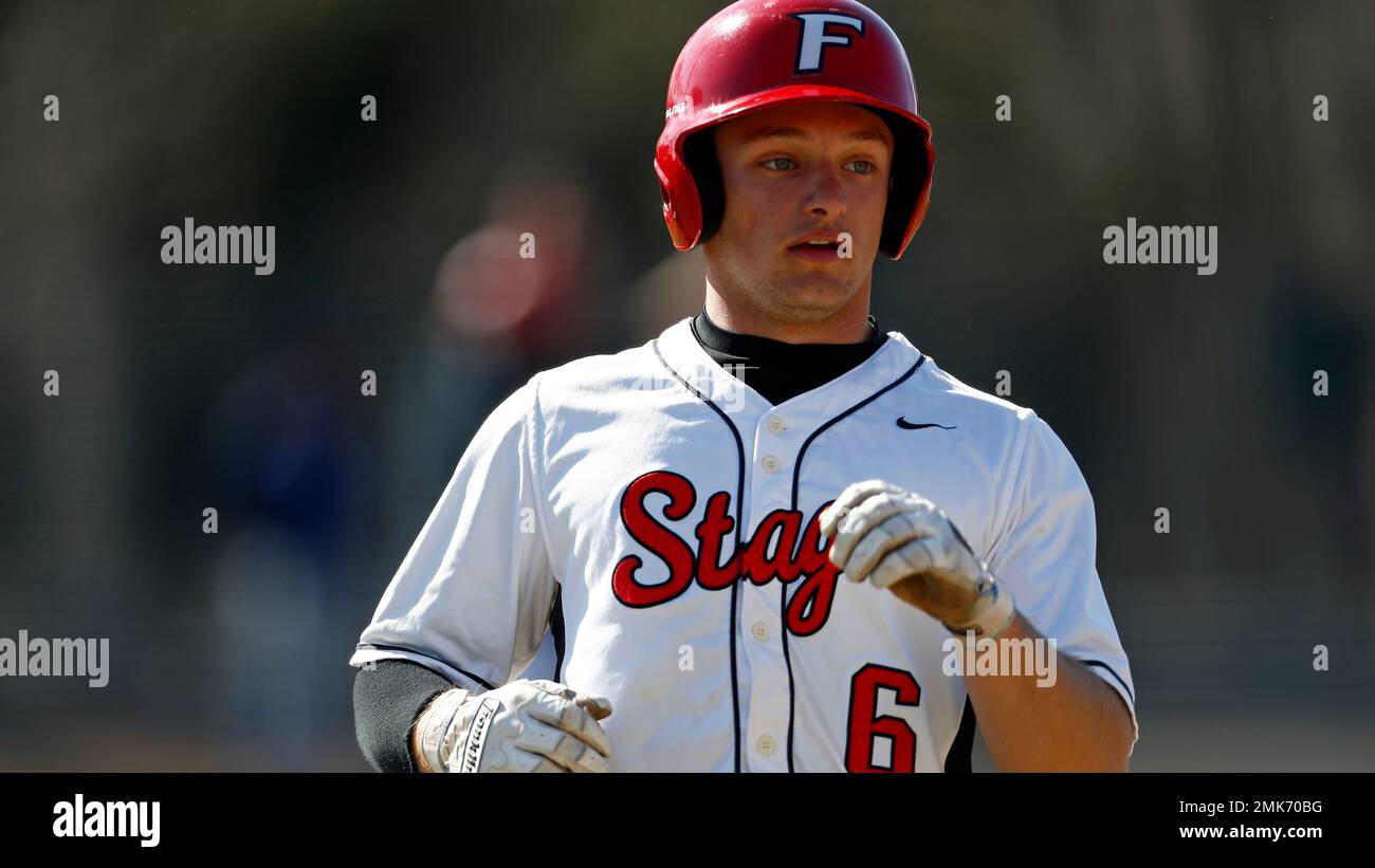 Fairfield's Justin Guerrera scores a run during an NCAA college ...