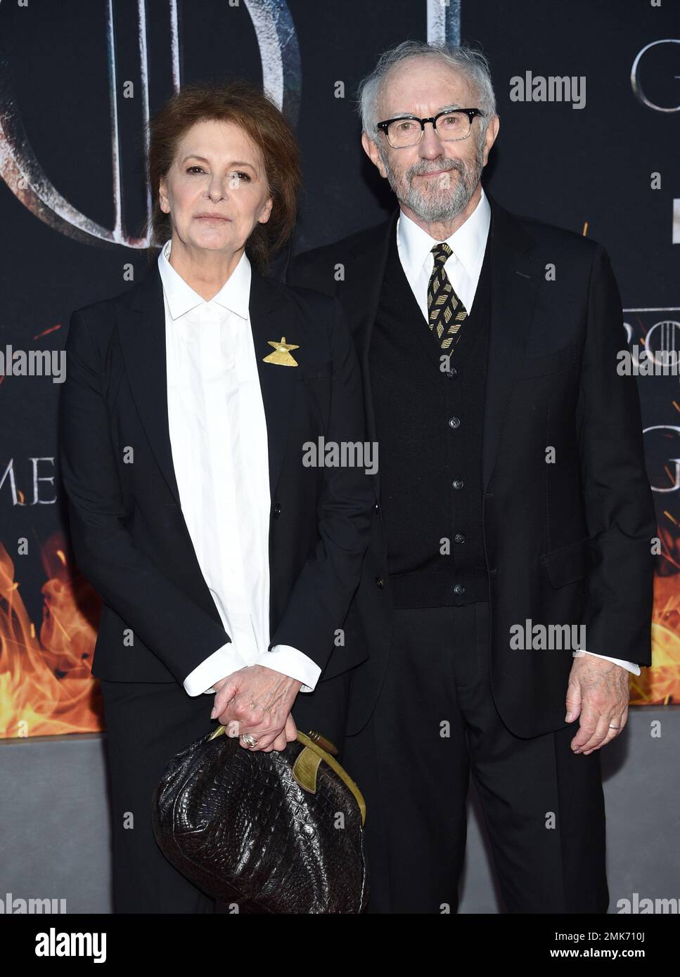 Kate Fahy, left, and Jonathan Pryce attend HBO's "Game of Thrones ...