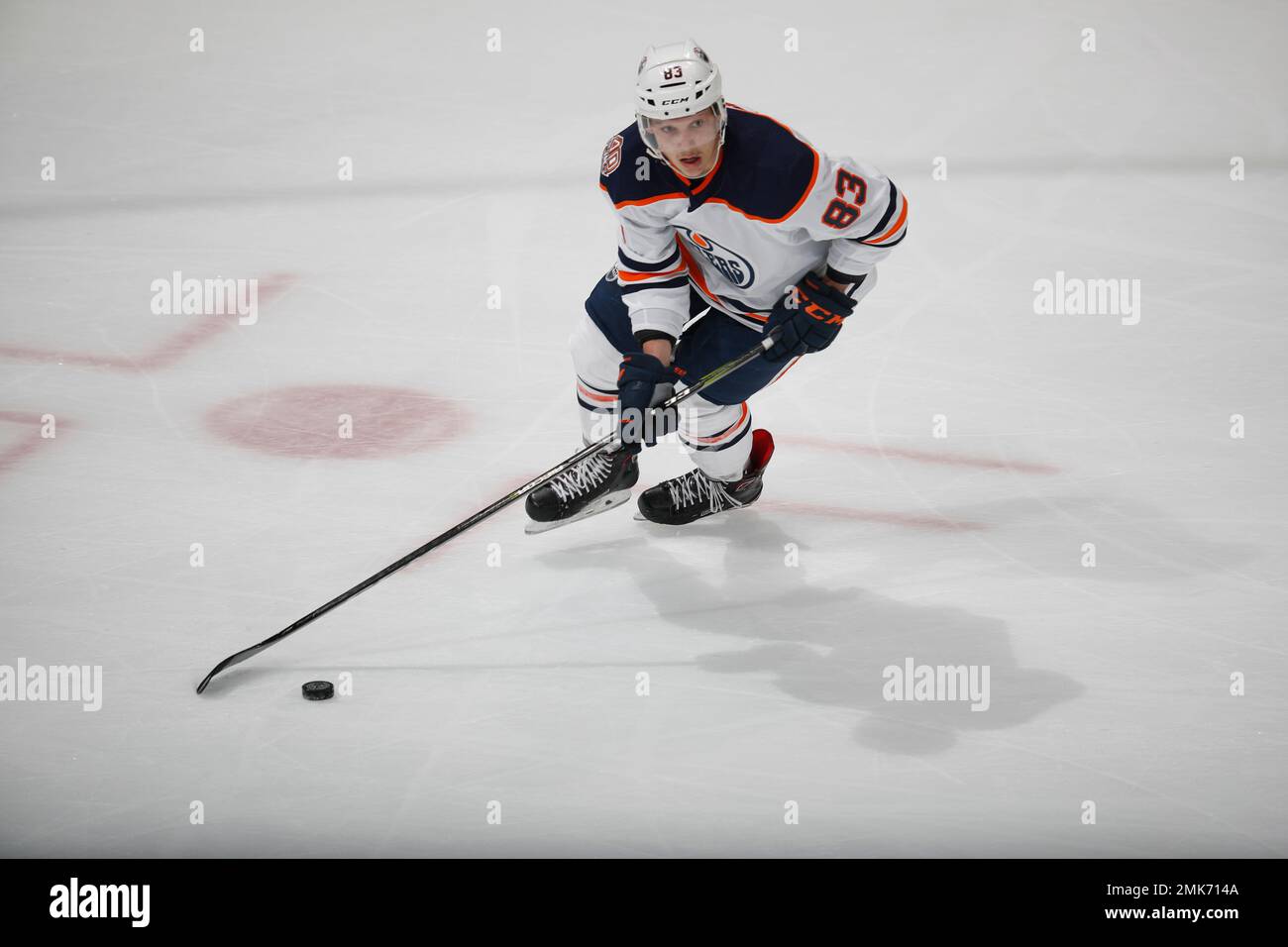Edmonton Oilers defenseman Matt Benning (83) in the third period of an ...