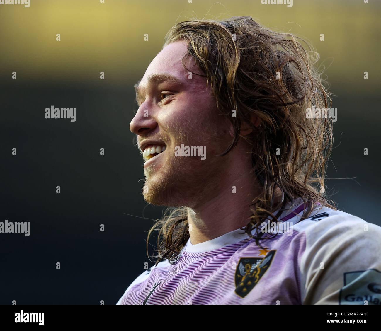 Alex Moon of Northampton Saints during the Gallagher Premiership match ... Alex Moon of Northampton Saints during the Gallagher Premiership match ...