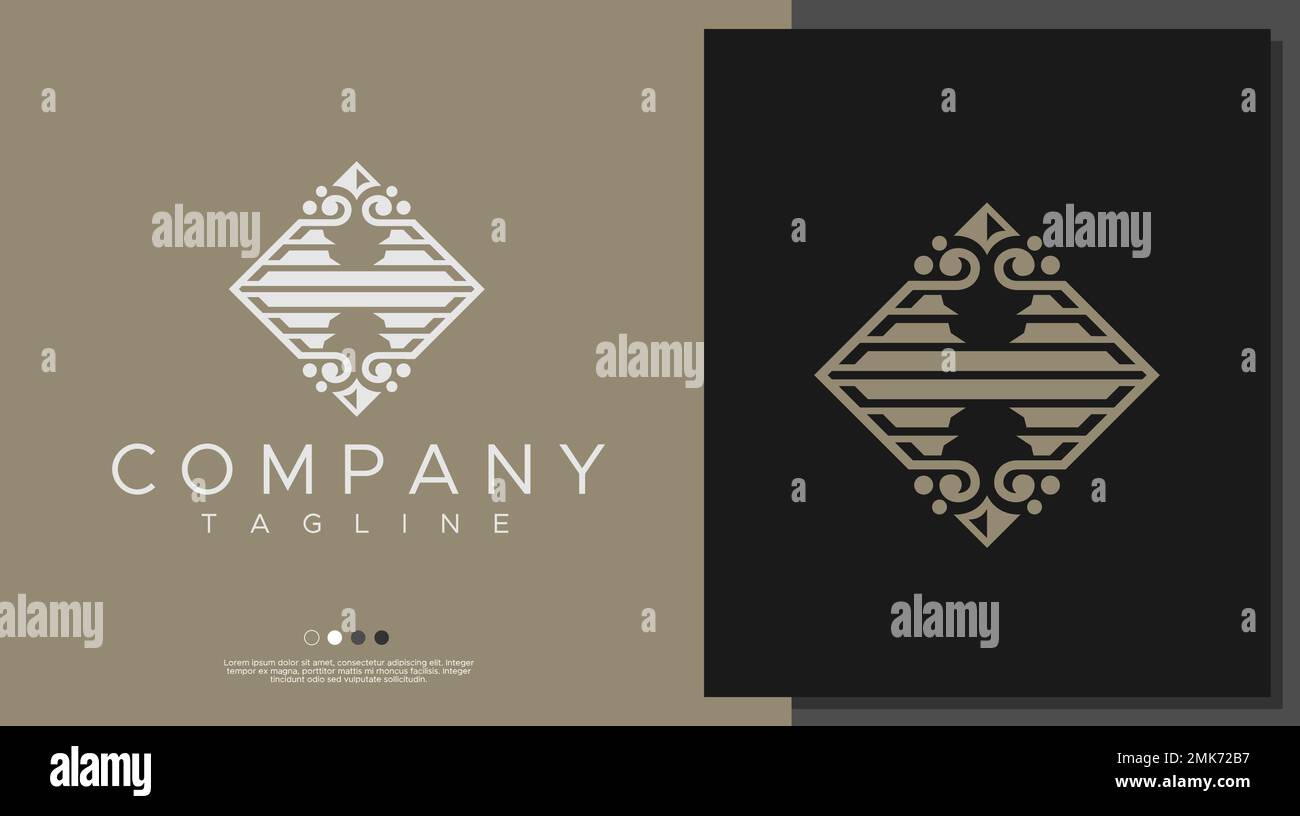 Abstract H letter logo design. Luxury H inital letter logo Stock Vector ...