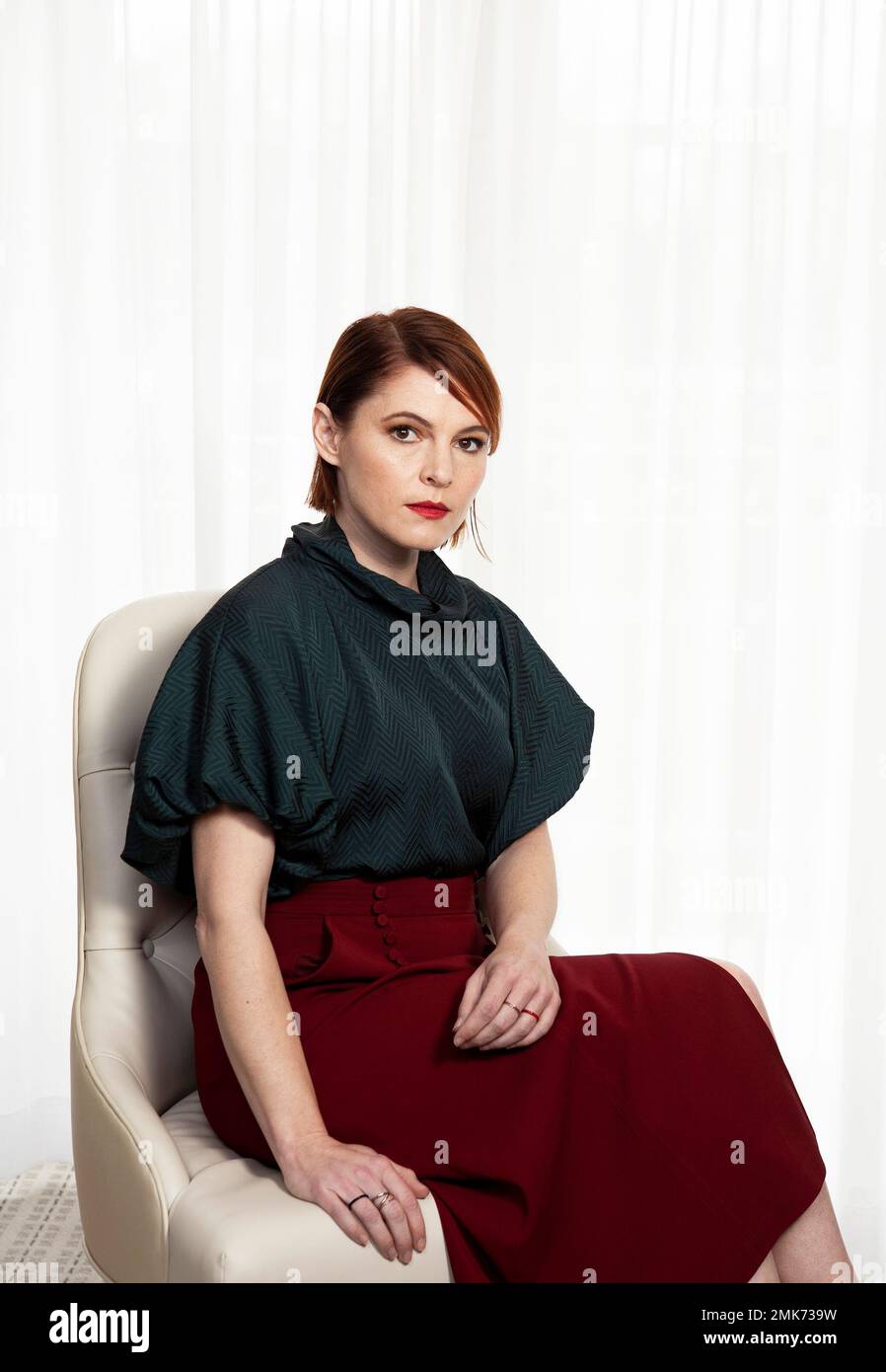 This March 19, 2019 file photo shows Amy Seimetz posing for a portrait ...