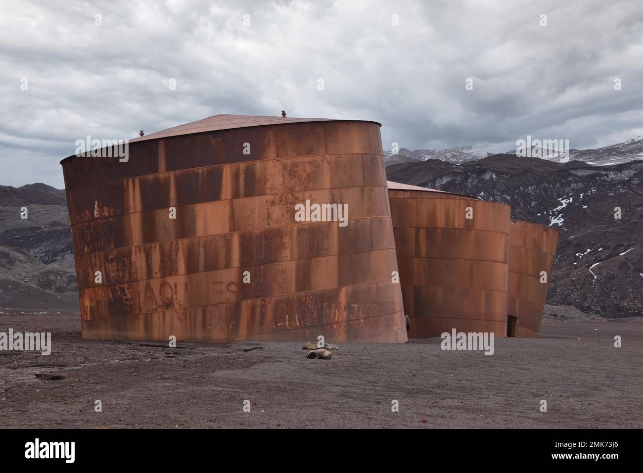 remains of old station at Deception Island, Antarctica Stock Photo - Alamy