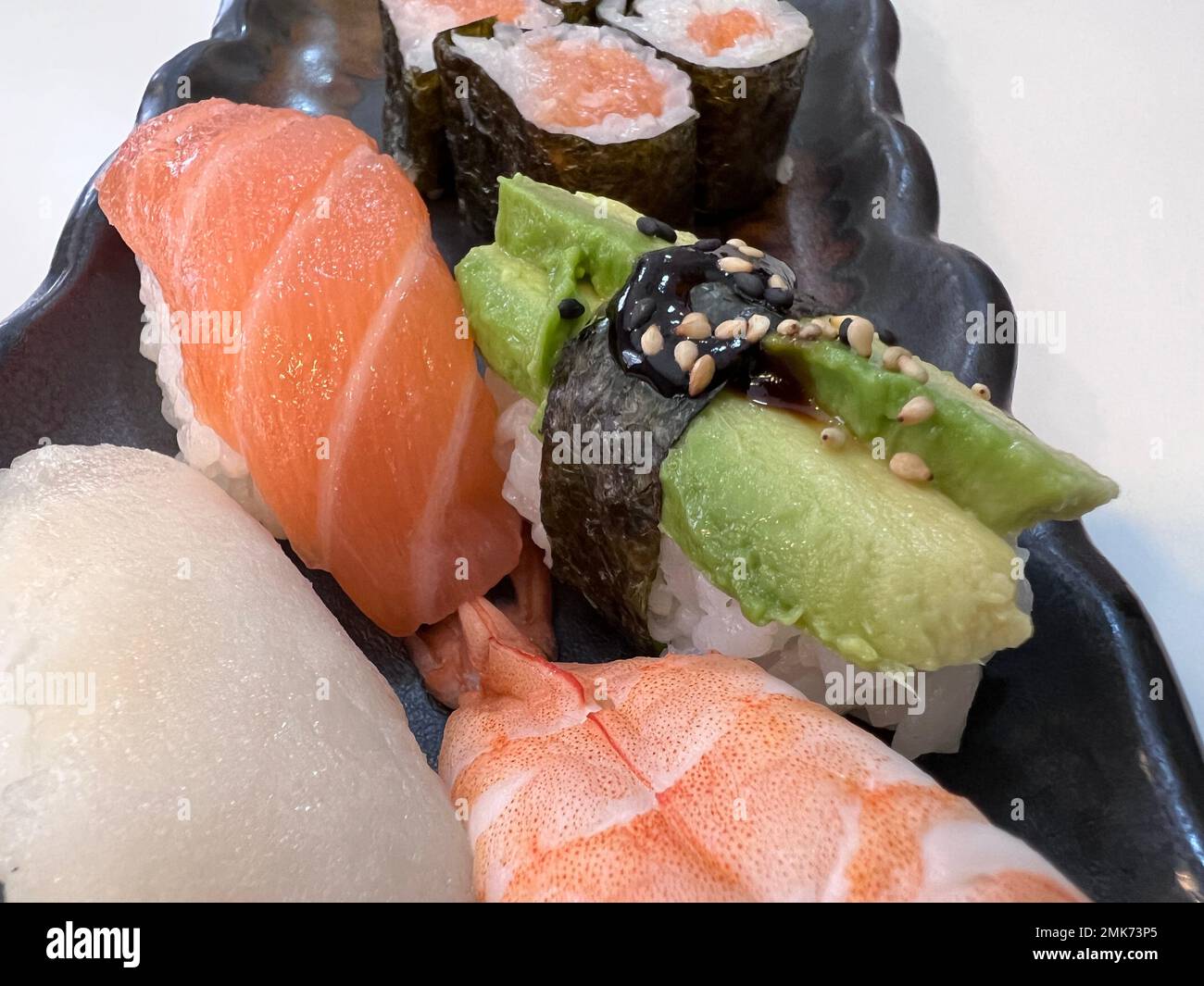 Dish service with Shusi for your consumption Stock Photo - Alamy