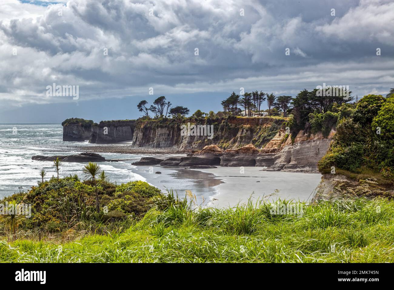 View of Cape Foulwind in New Zealand Stock Photo - Alamy