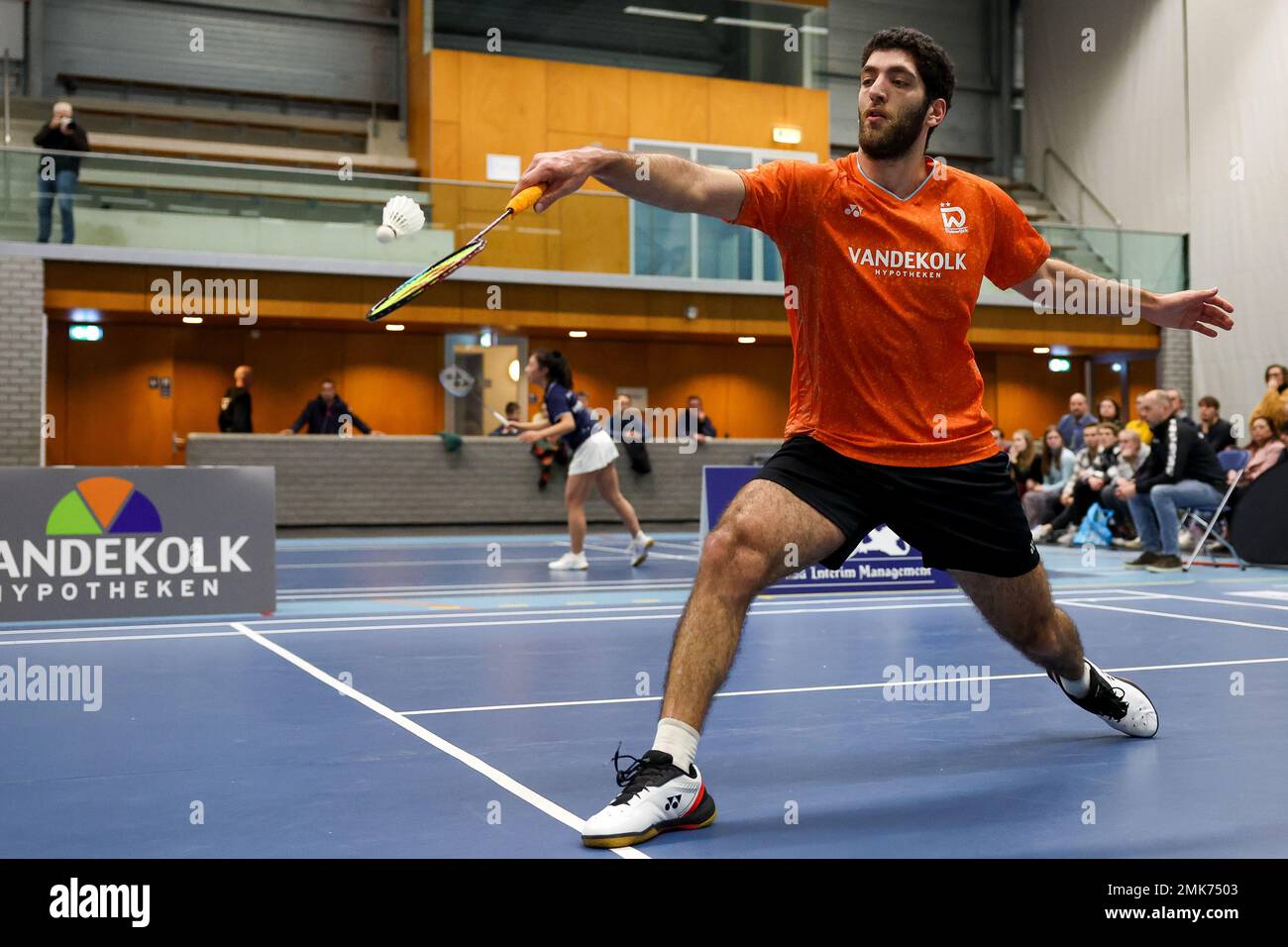DEN HAAG, NETHERLANDS - JANUARY 28: Aram Mahmoud of BC Duinwijck during ...