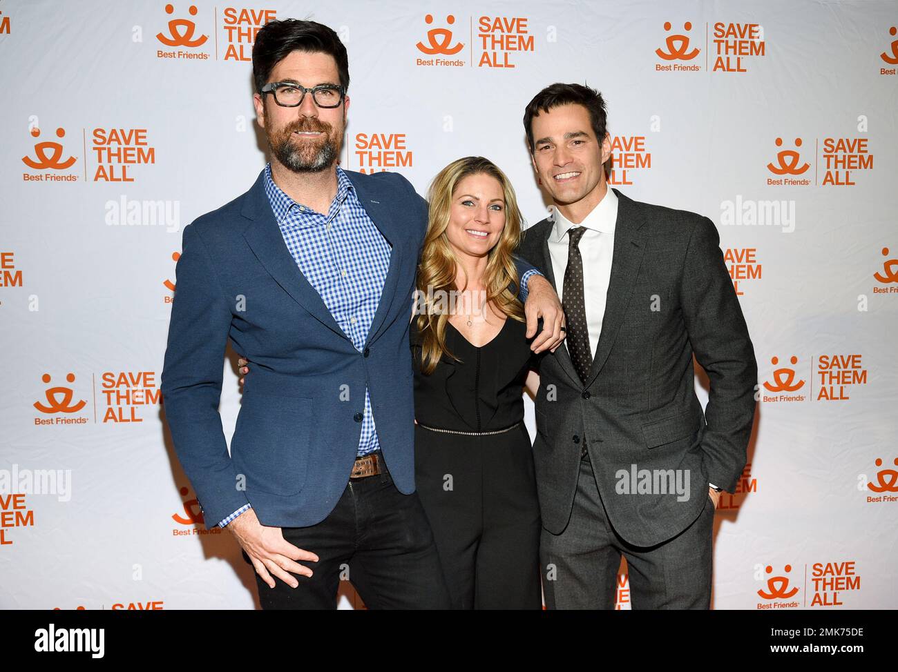 Brian Patrick Flynn, left, Eryn Marciano and Rob Marciano attend the ...
