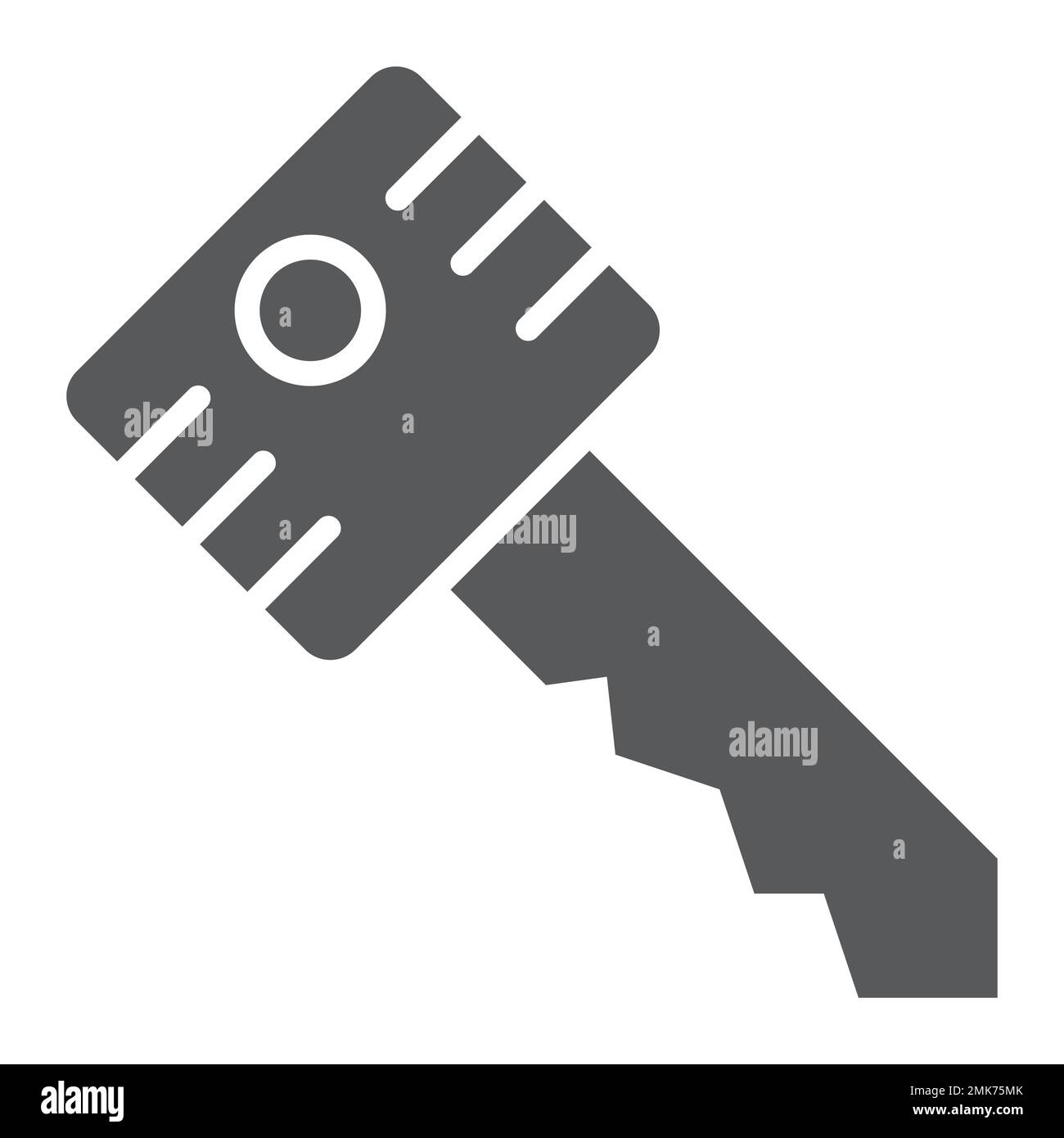 Key glyph icon, security and lock, unlock sign, vector graphics, a ...