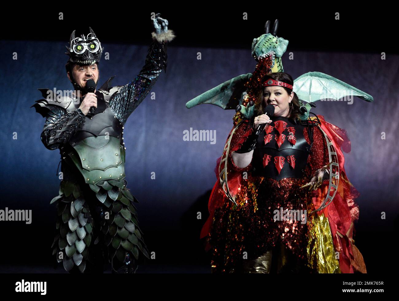 Ben Falcone, left, director of the upcoming film "Superintelligence ...