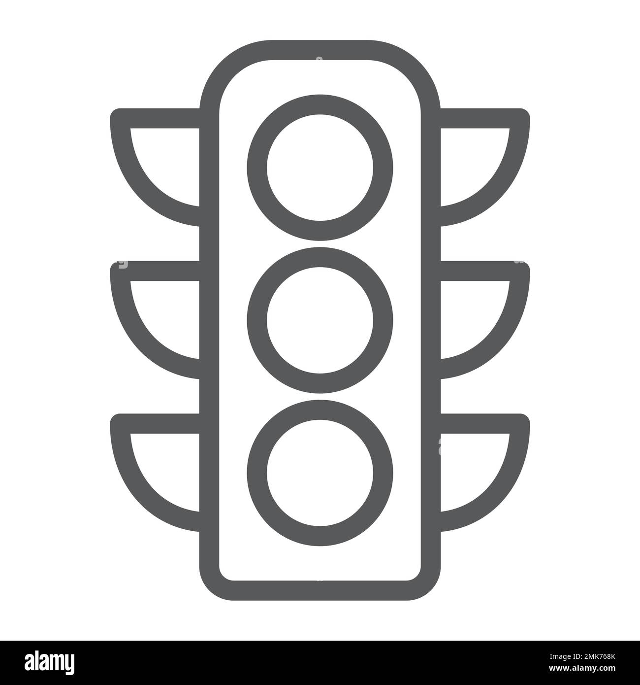Traffic at a stop light Stock Vector Images - Alamy
