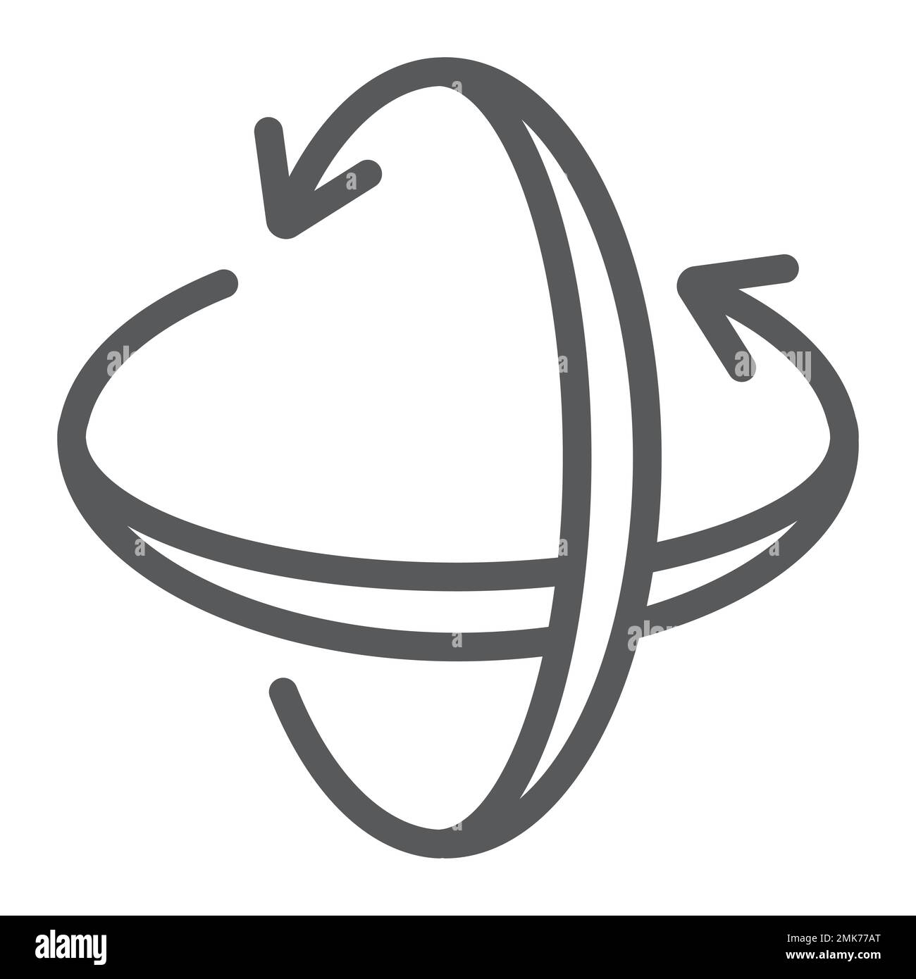 Rotate around the axis Stock Vector Images - Alamy