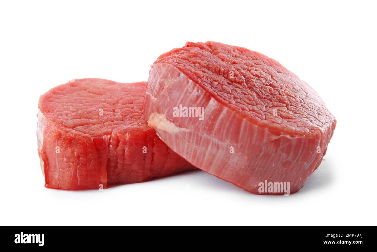 Fresh raw beef cut isolated on white Stock Photo - Alamy