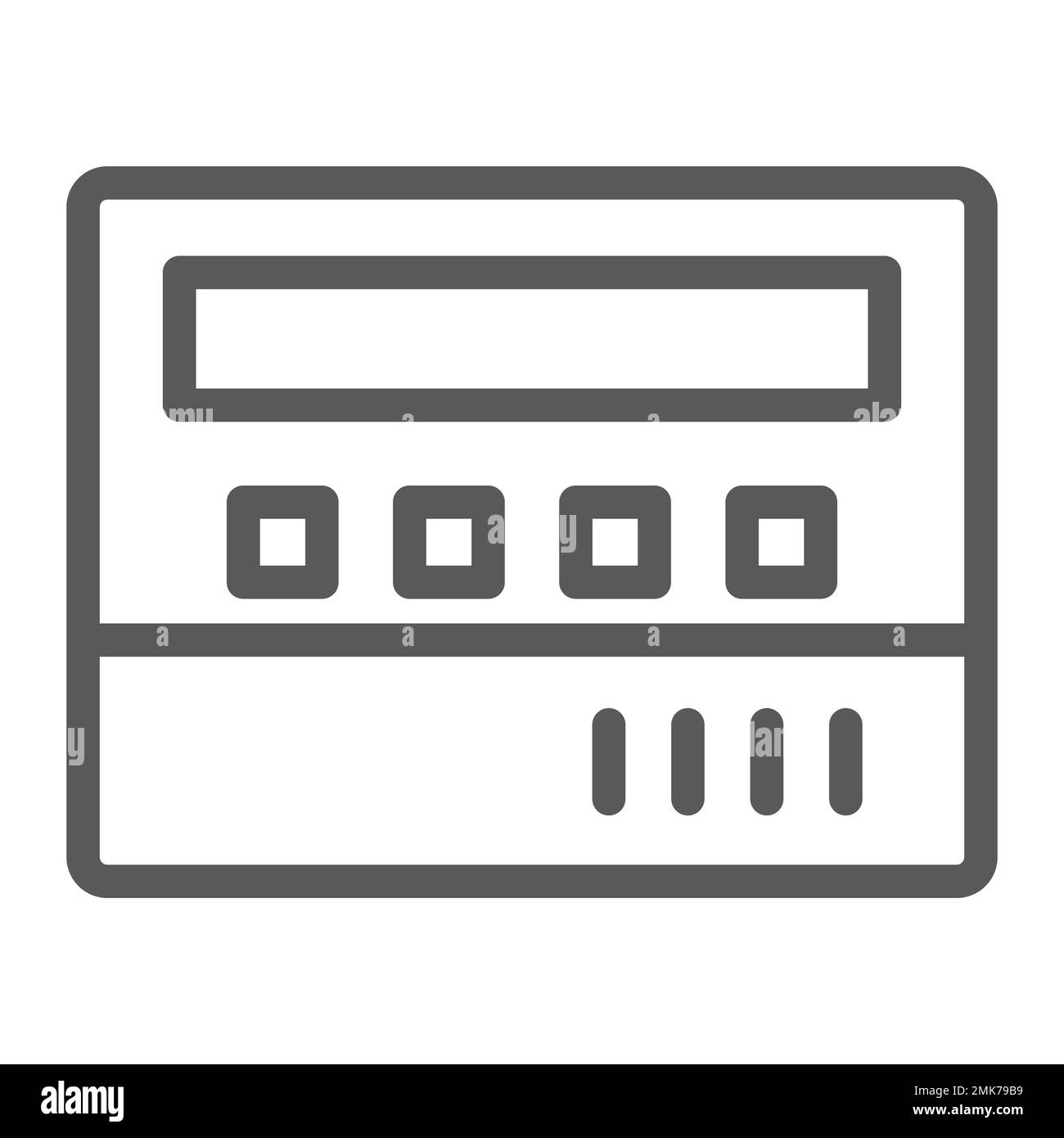 Taximeter line icon taxi Cut Out Stock Images & Pictures - Alamy